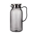 Hvmvliv Acrylic Jug 1L Diamond-Patterned PC Body, Stainless Steel Lid ...