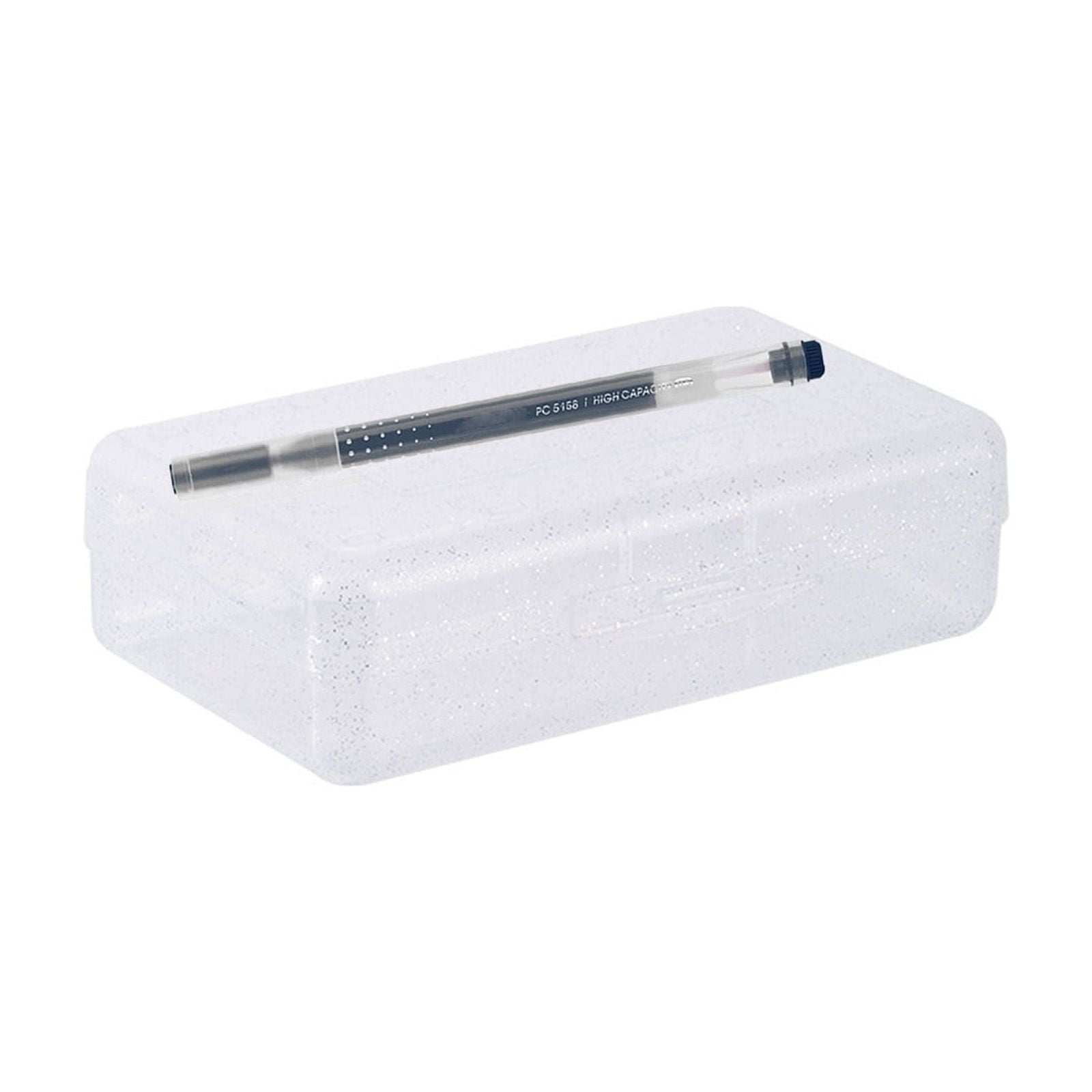 Hvmvliv Clear Pencil Box with Pen Large-Capacity Plastic Pencil Boxes ...