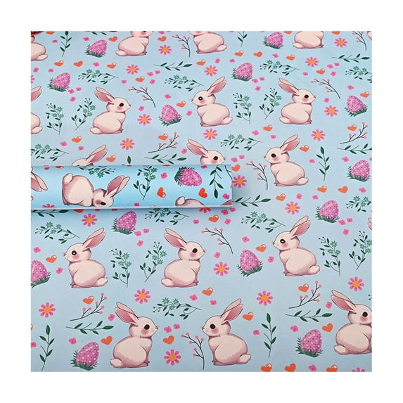 Hvmvliv Easter Wrapping Paper Easter Themed Gift Wrapping Paper, Bunny ...