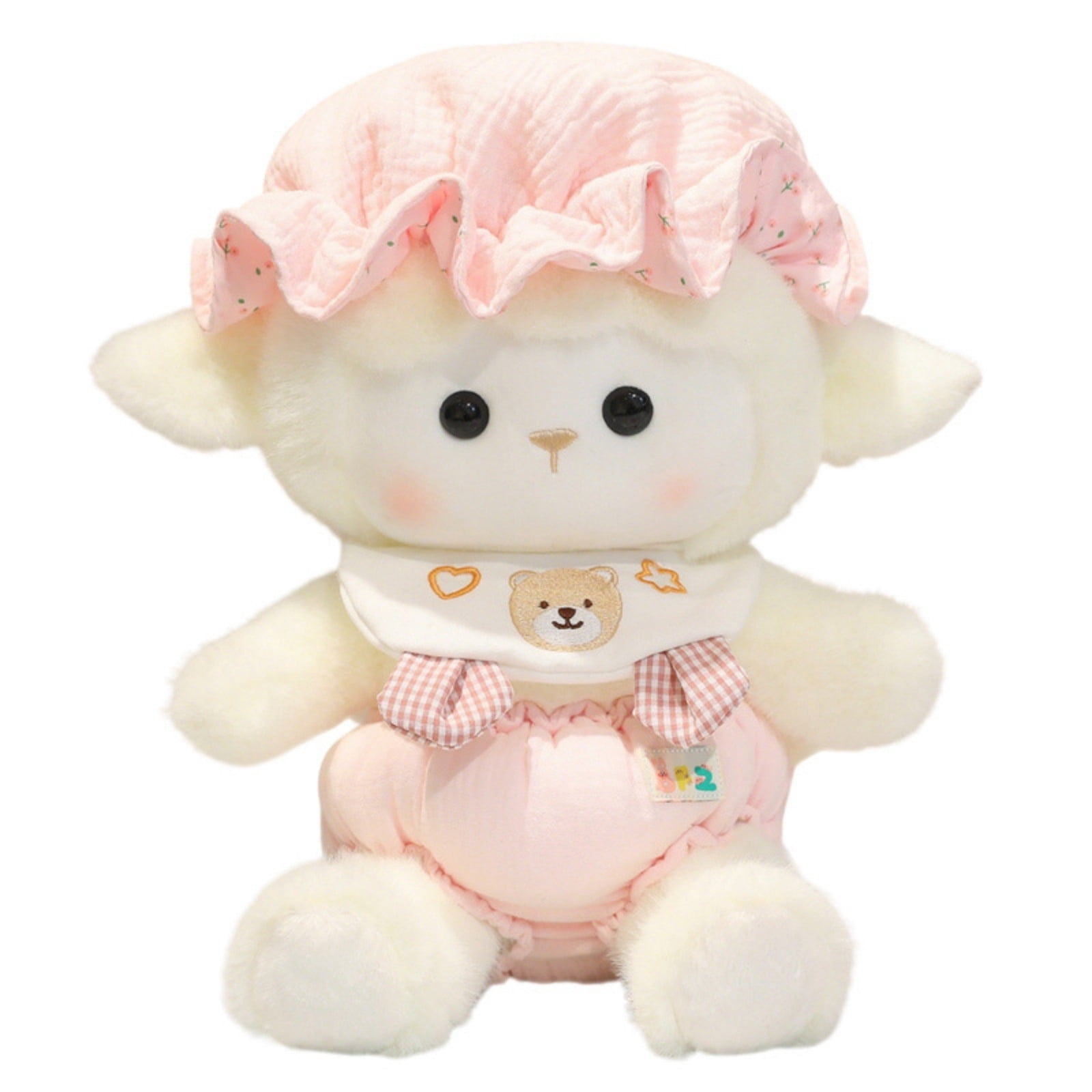 Hvmvliv Stuffed Plush Toys Ultra Soft Calming Lamb Plush Toy Cuddly ...