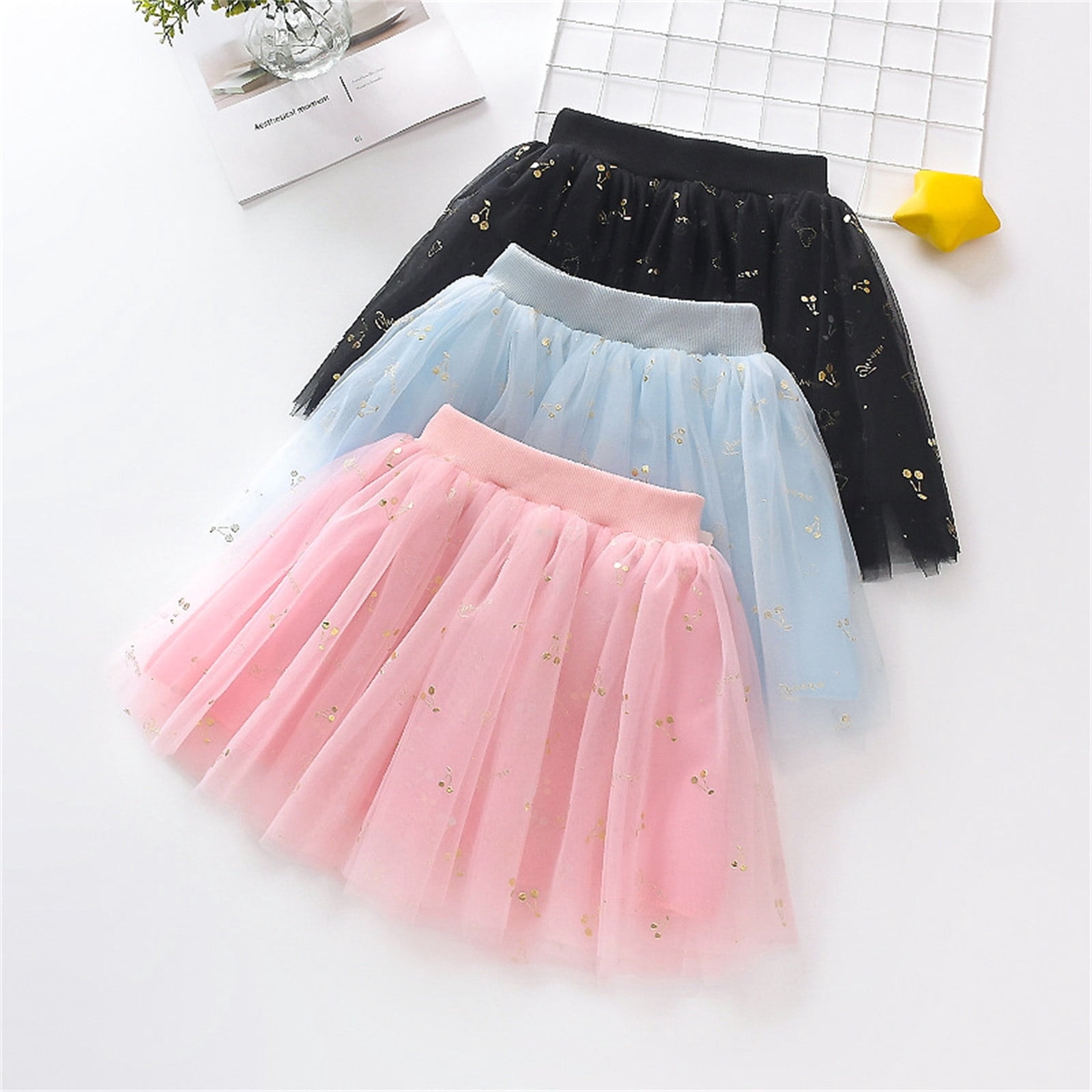 Hvobtty Girls' Cake Short Skirts, Toddler Half Skirts, Girls' Summer ...