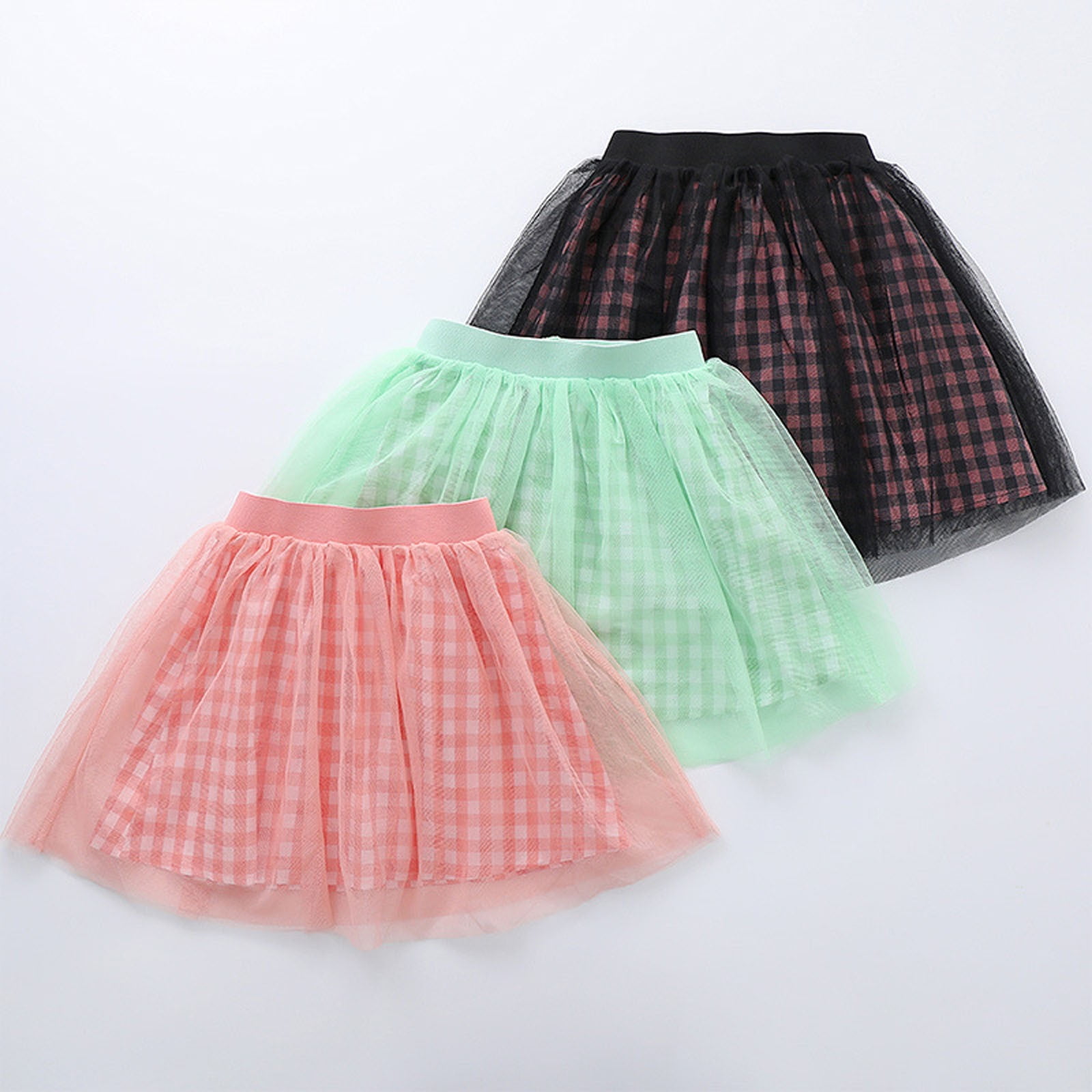 Hvobtty Girls' Mesh Short Skirts, Toddler Half Skirts, Girls' Summer ...