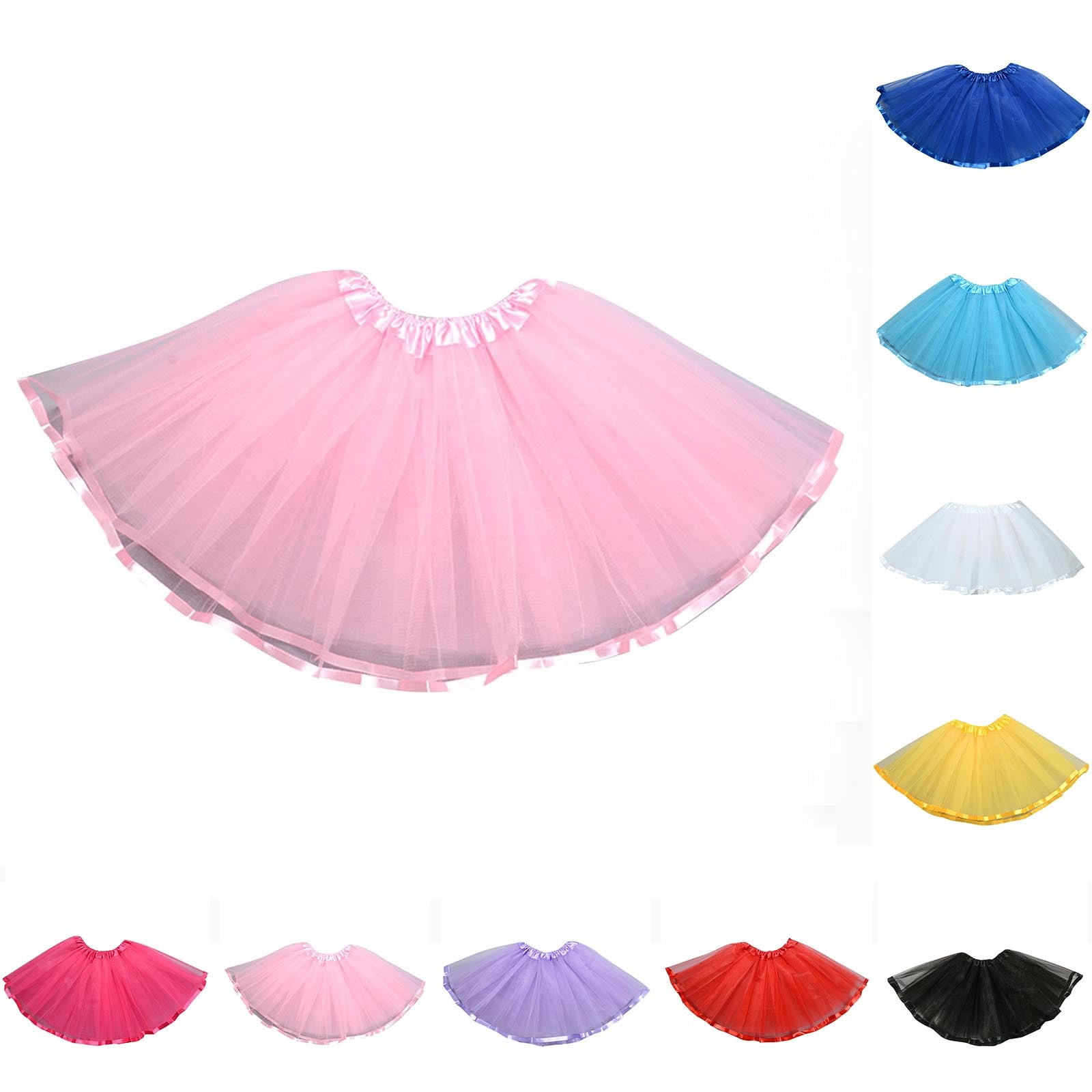 Hvobtty Girls' Princess Short Skirts, Toddler Half Skirts, Girls' Solid ...