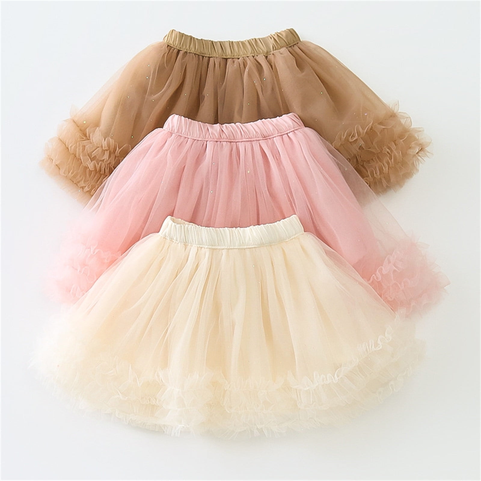 Hvobtty Girls' Princess Short Skirts, Toddler Half Skirts, Girls ...