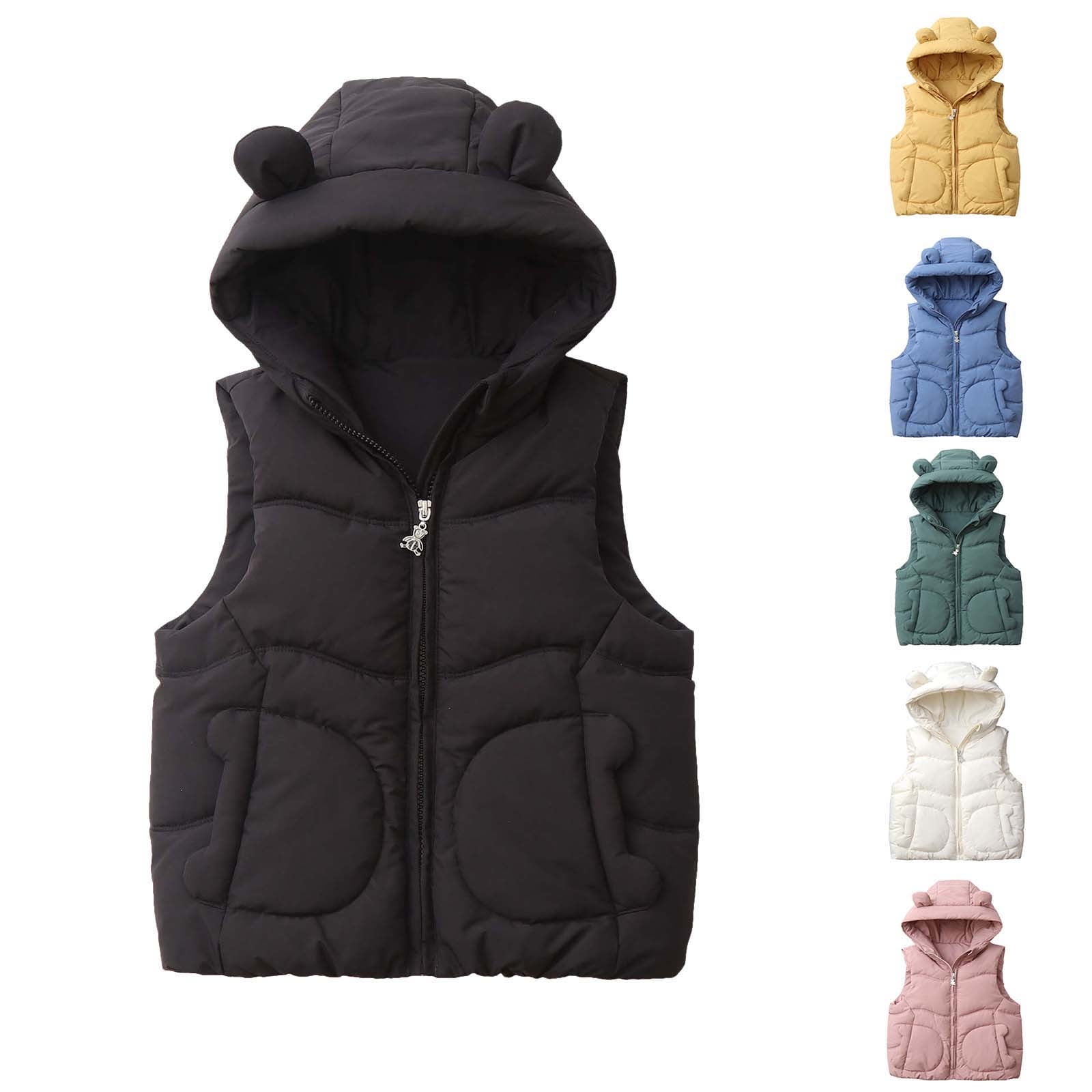 Hvobtty Kids Coat, Puffer Jacket Kids, Boys And Girls Baby Fall And Winter Fashion Cute Solid ...