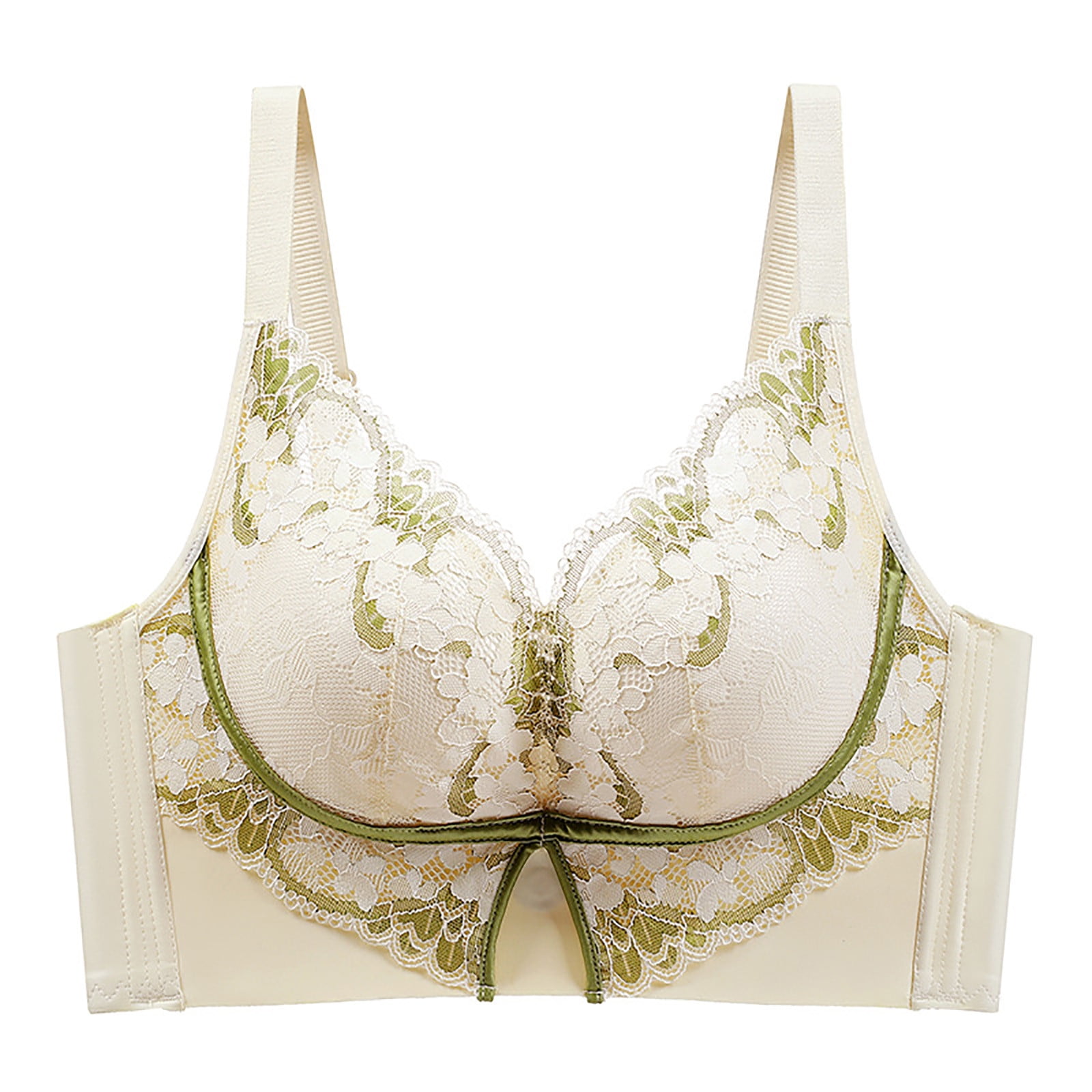 Hvot&aat Ladies Lace Bralettes Adjustment Lift Bra No Underwire Full ...
