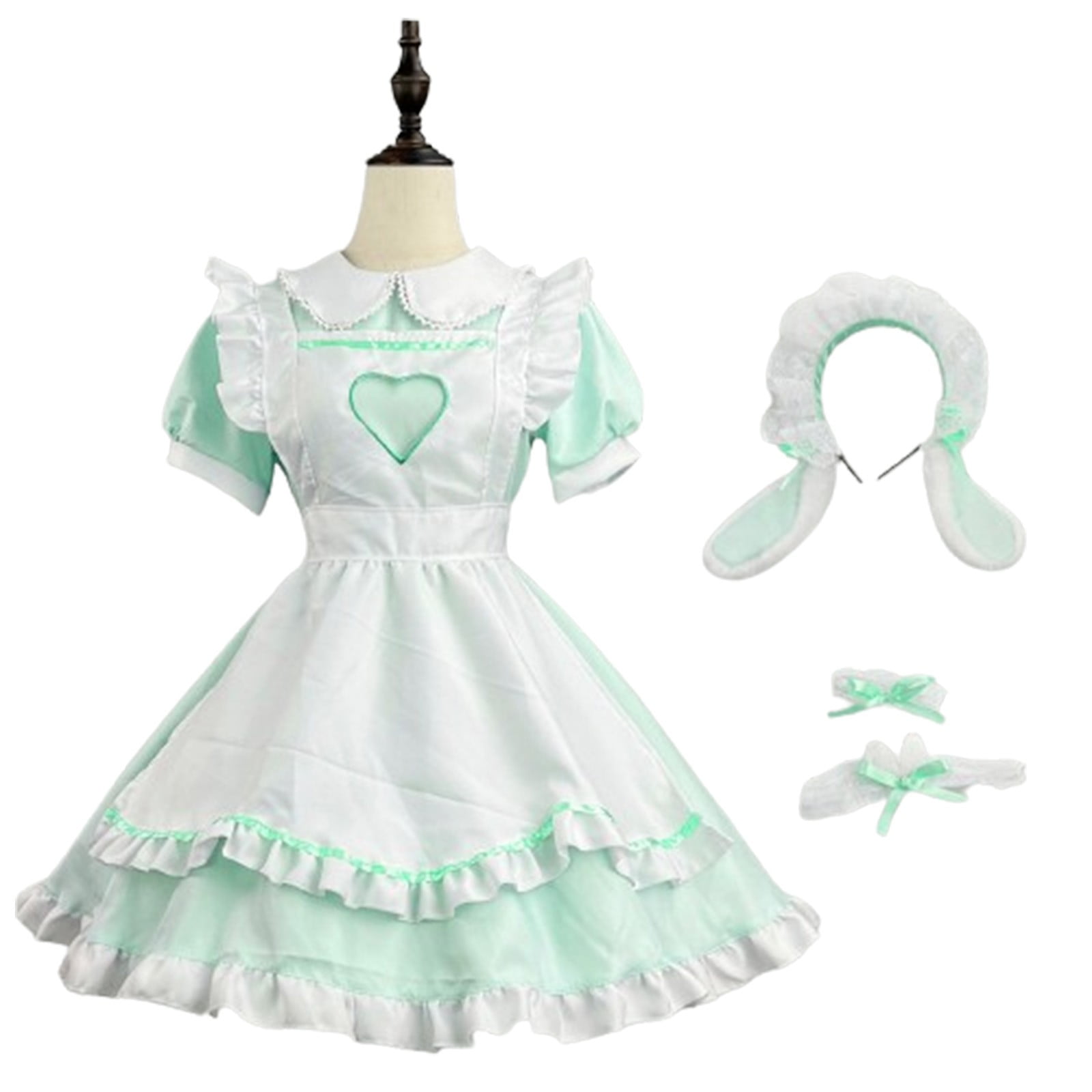 Hvot&aat Maid Outfit Women Anime Maid Costume Cosplay Lolita Fancy ...