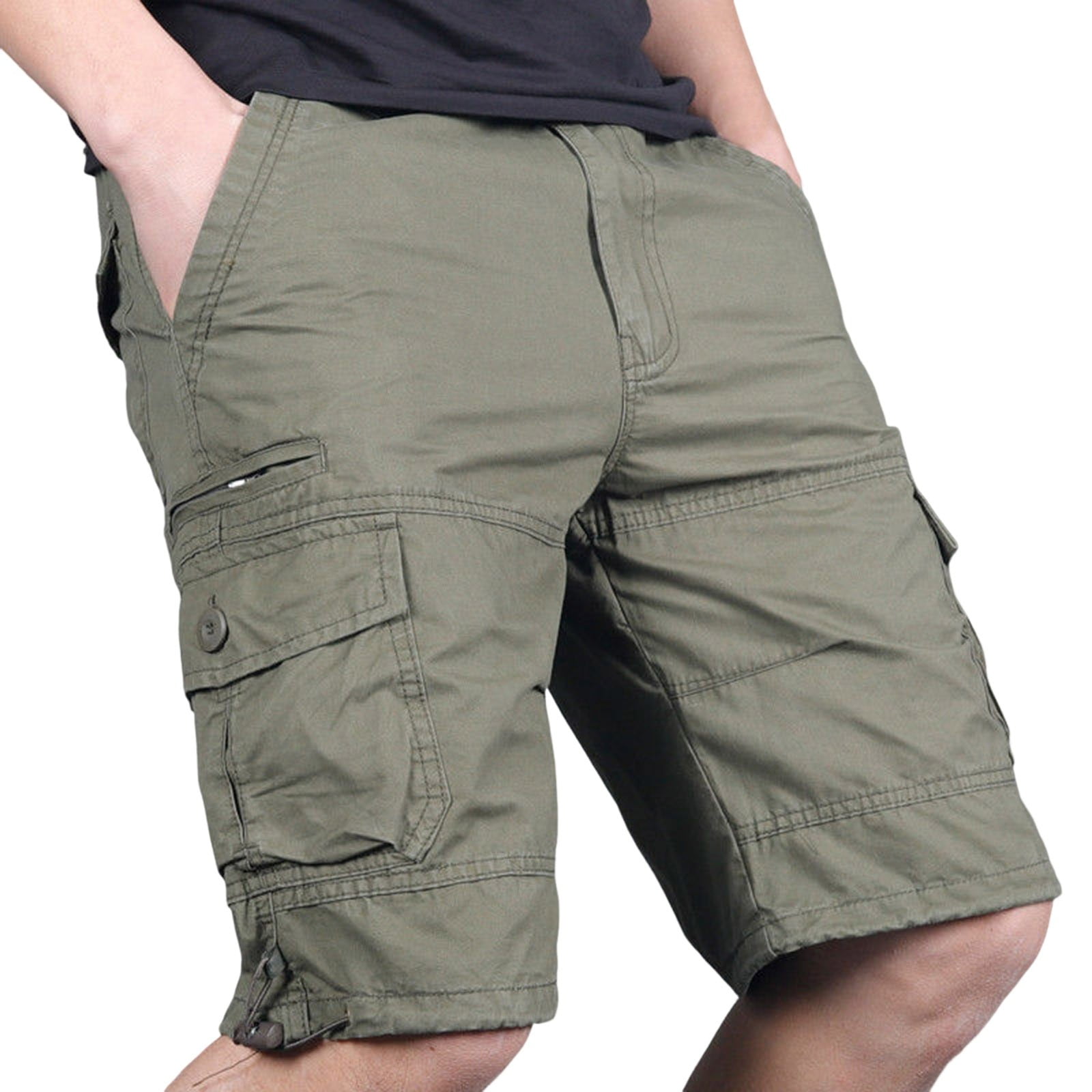Hvot&aat Men's Cargo Shorts Lightweight Multi Pocket Joggers Shorts ...