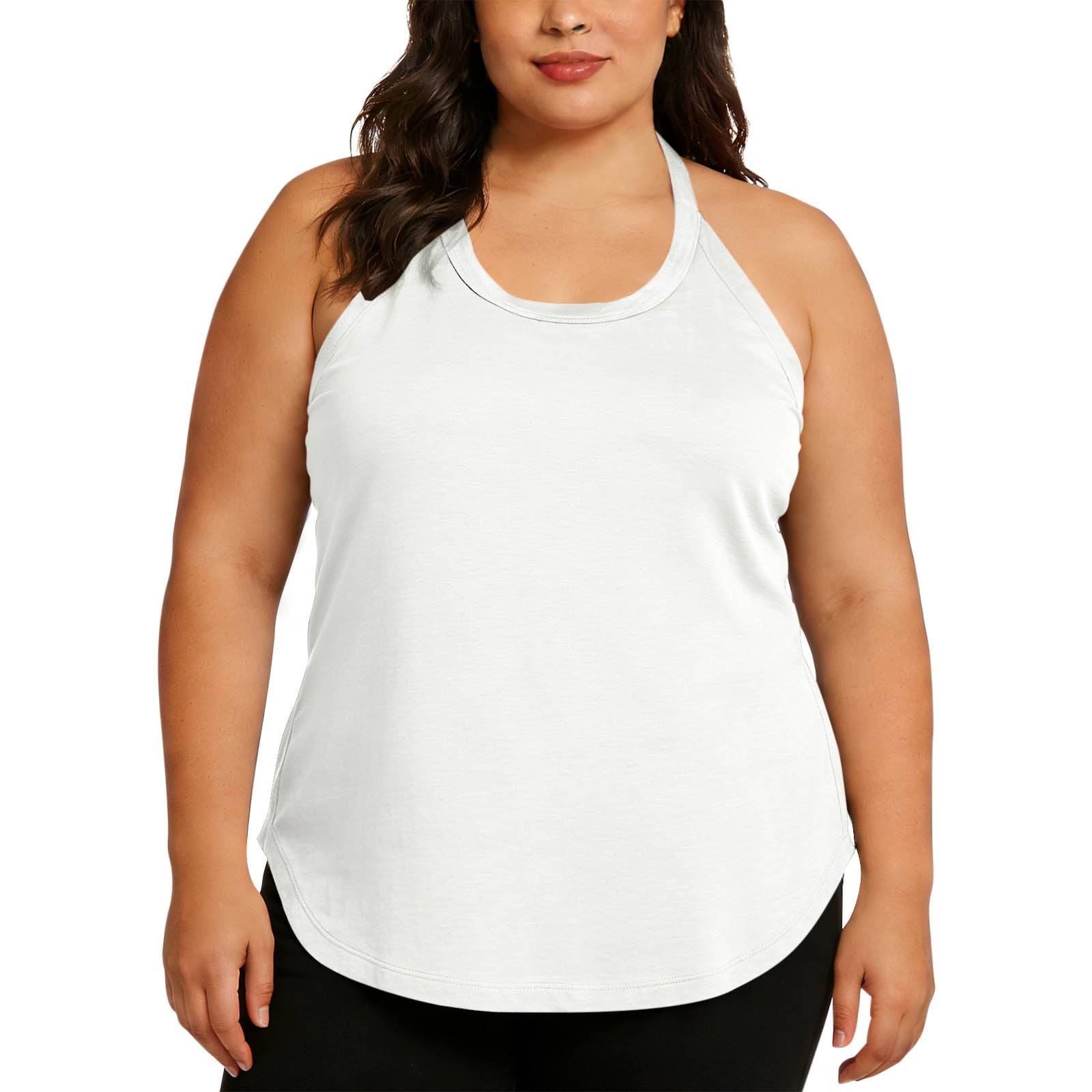 Hvot&aat Plus Size Workout Tank Tops Loose fit Racerback Sleeveless ...