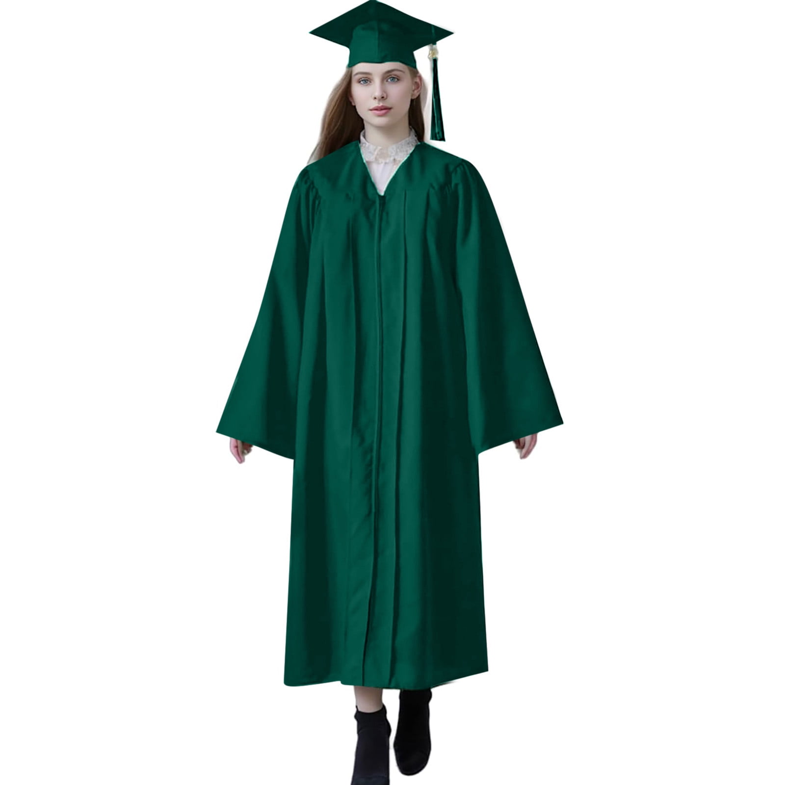 Hvot&aat Unisex Matte Graduation Cap and Gown Tassel Set for High ...