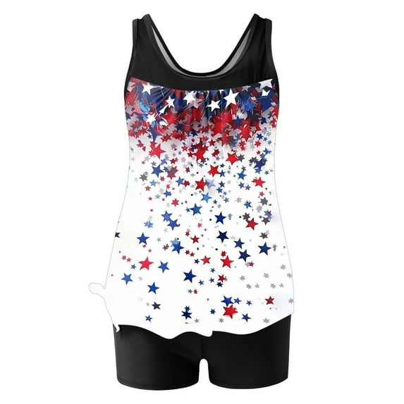 Hvot&aat Women Tankini Bathing Suits 4th of July Swimsuits American ...