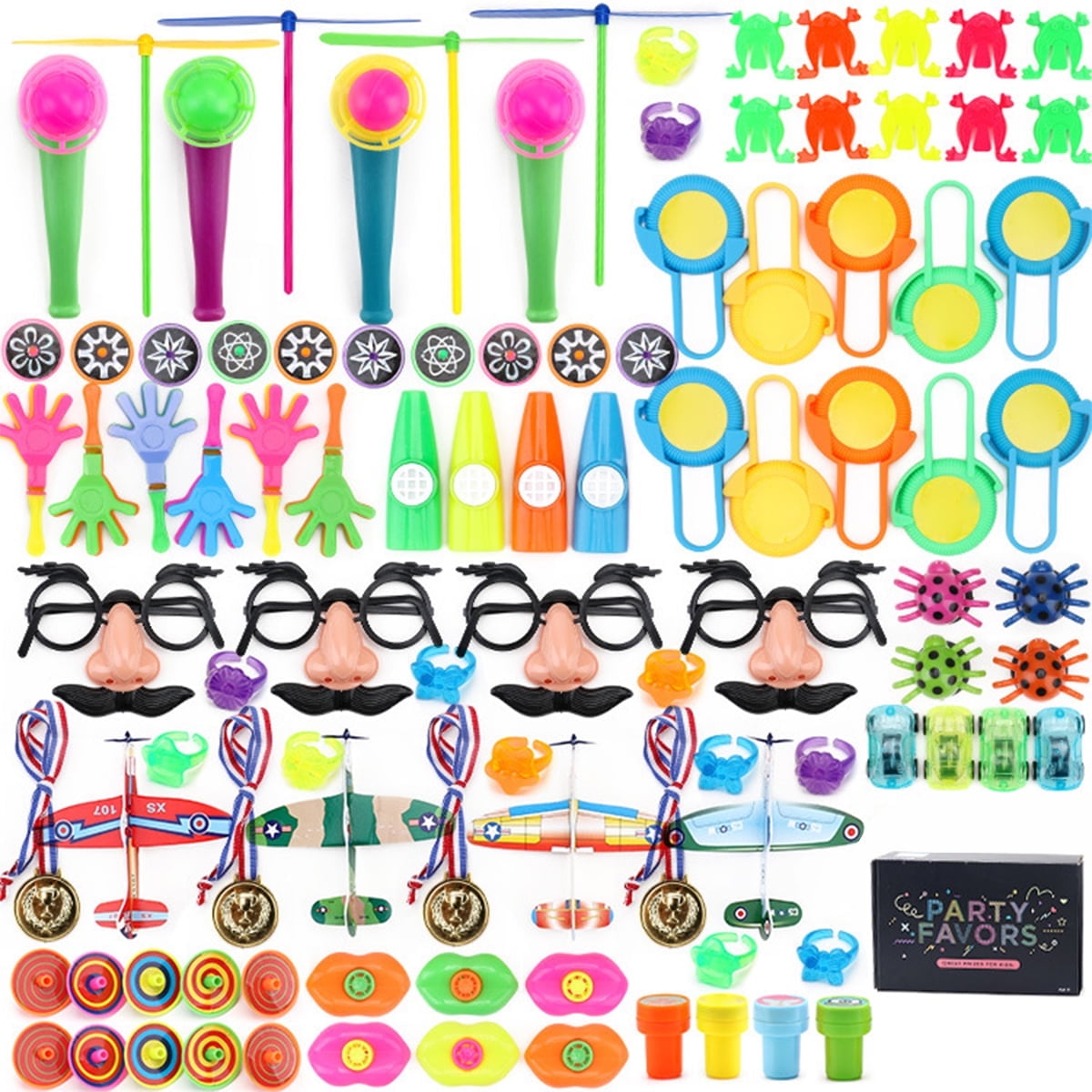 Hvxrjkn 100PCS Party Toys, Birthday Favor, Carnival Prizes, Goodie Bag ...