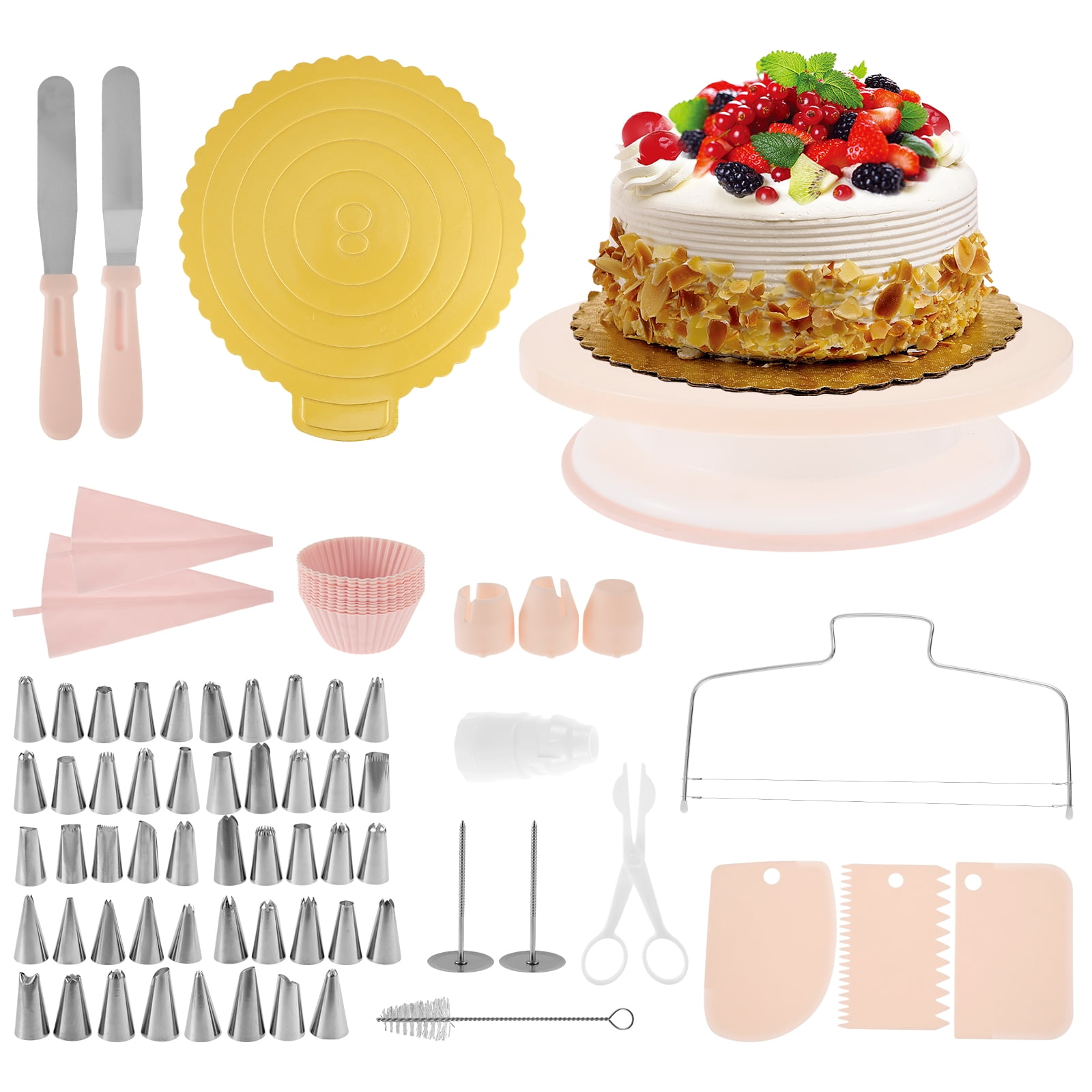 Hvxrjkn 103Pcs Cake Decorating Kit Practical Cake Decorating Supplies ...