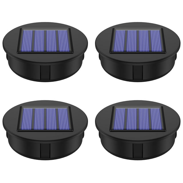 Hvxrjkn 4Pcs Solar Light Replacement Top 1.2V IP65 Waterproof LED Solar ...