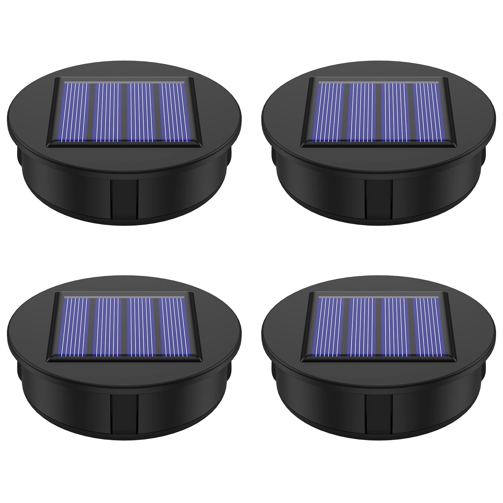 Hvxrjkn 4Pcs Solar Light Replacement Top 1.2V IP65 Waterproof LED Solar ...