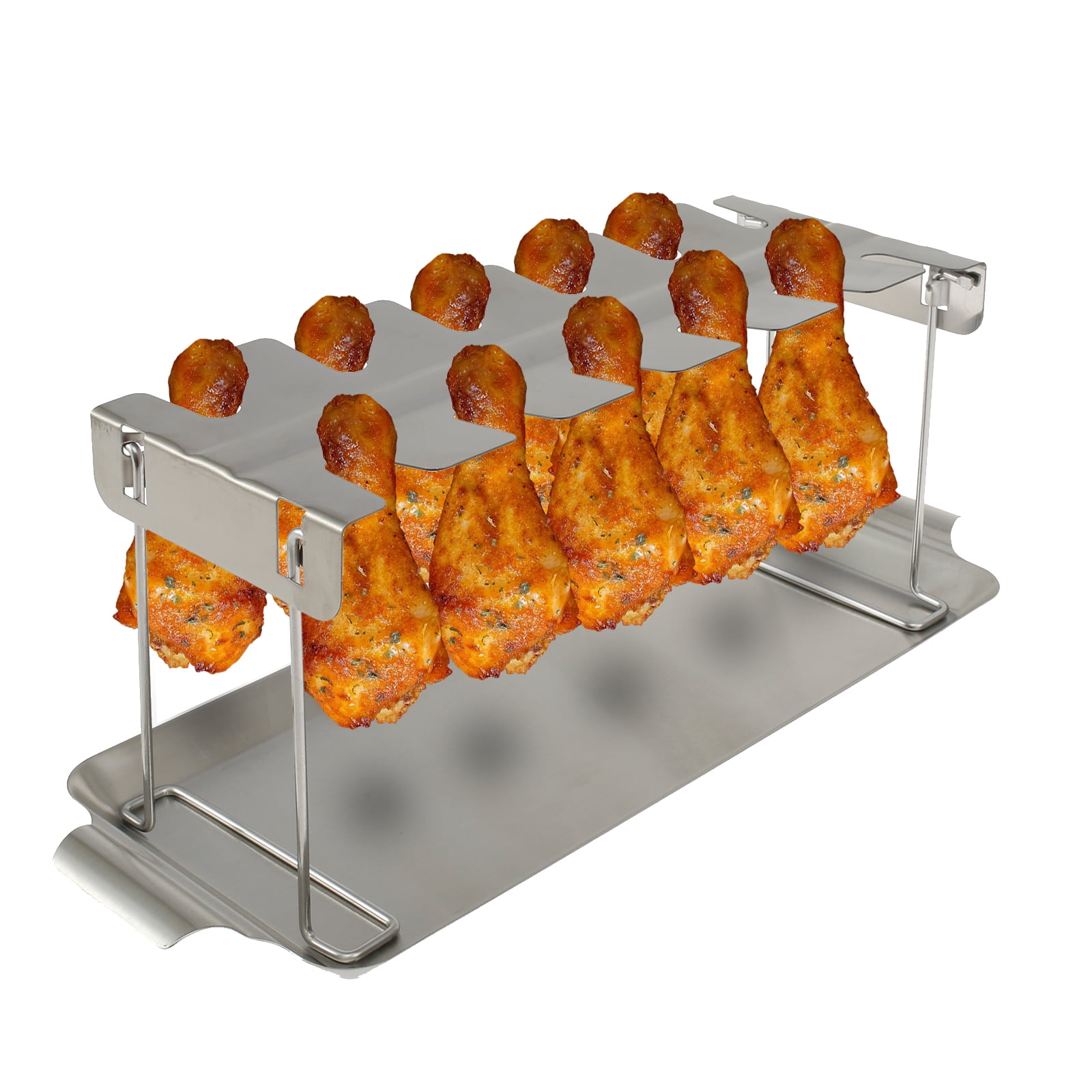 Jetcloudlive Chicken Leg Rack for Grill Chicken Leg Holder with Drip ...