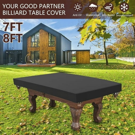 Hvxrjkn Pool Table Cover Waterproof Billiard Table Cover 7FT /8FT ...