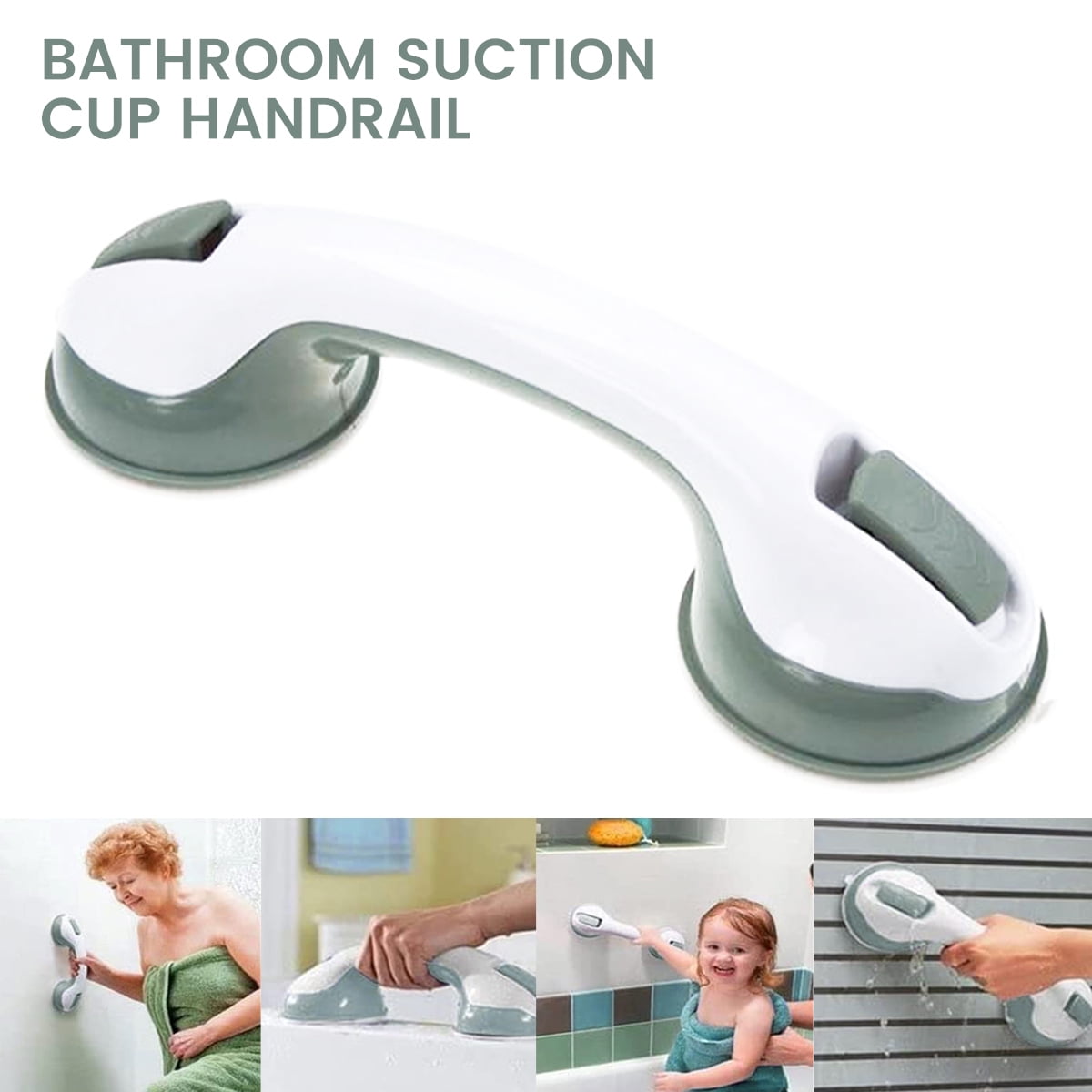 Hvxrjkn Shower Handle 12 inch Grab Bars for Bathtubs and Showers Safety ...