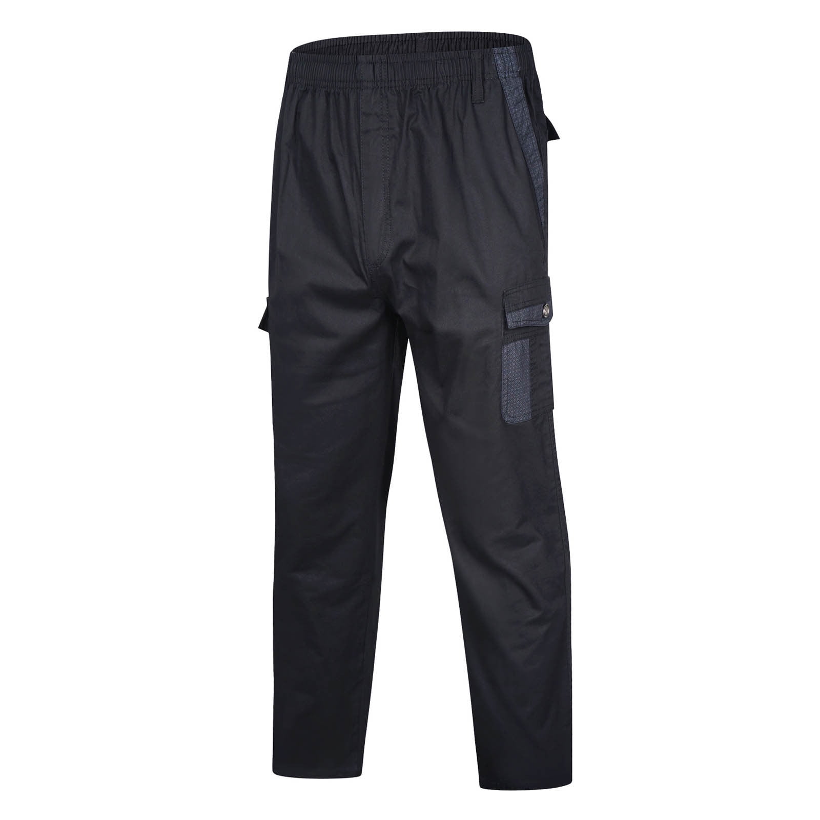 Hvyesh Men Plus Size Cargo Pant Lounge Multiple Pockets Trousers Baggy ...