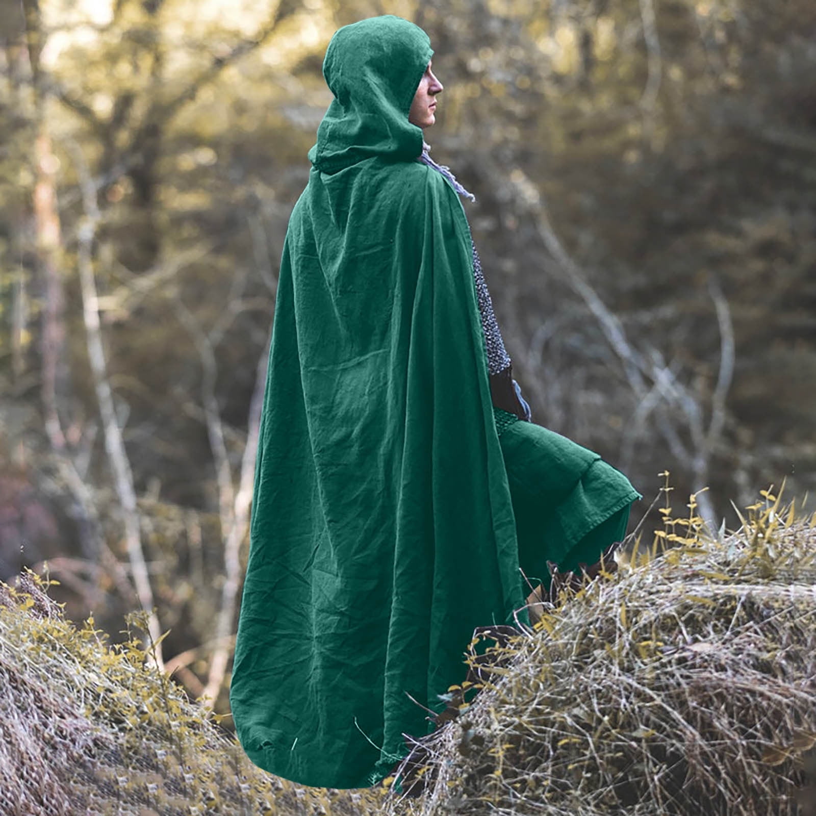 Customer reviews for Hvyesh Clearance Men's Cotton Linen Cloak Medieval ...