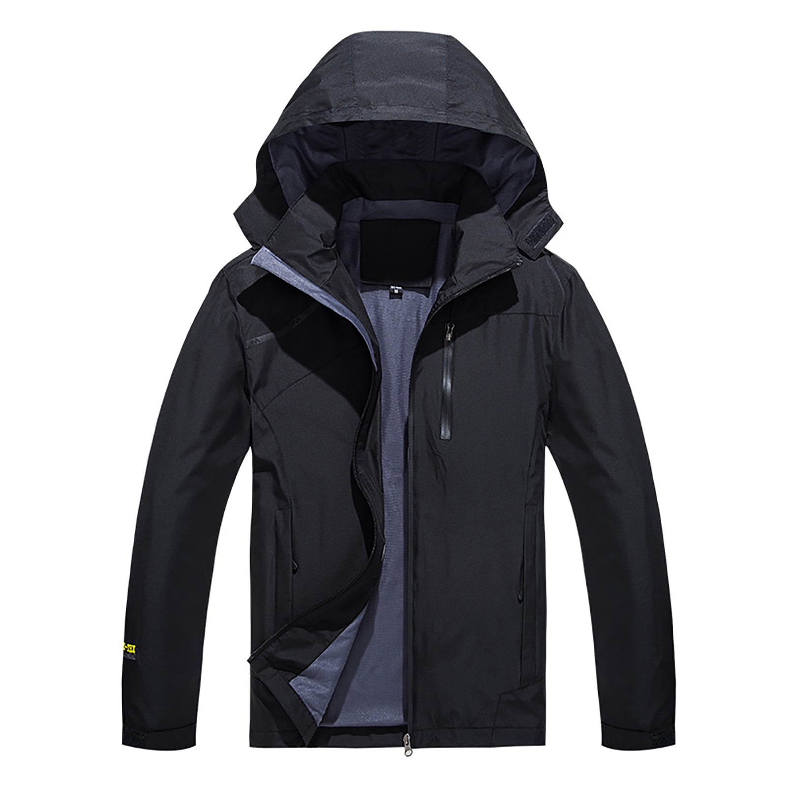 Hvyesh Men's Hooded Softshell Jacket Waterproof Lightweight Insulated ...