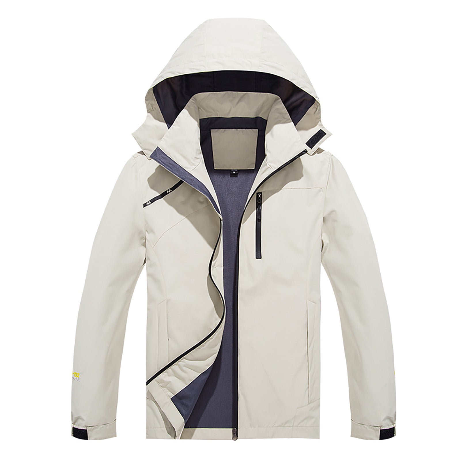 Hvyesh Men's Hooded Softshell Jacket Waterproof Lightweight Insulated ...