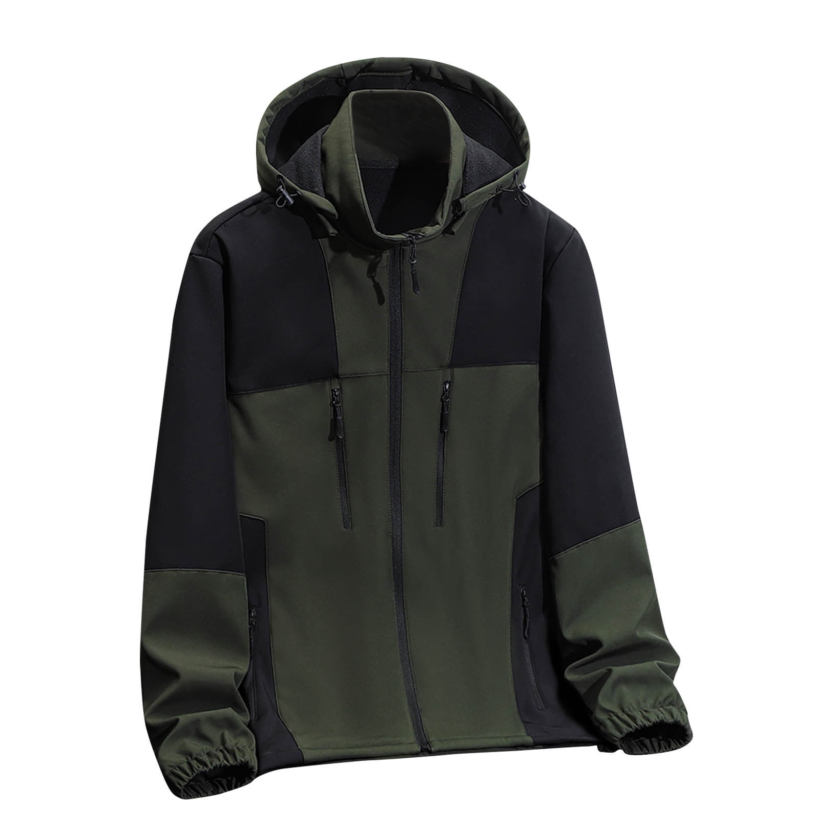 Hvyesh Fall Deals Men's Waterproof Shell Jacket Windbreaker Hooded Rain ...