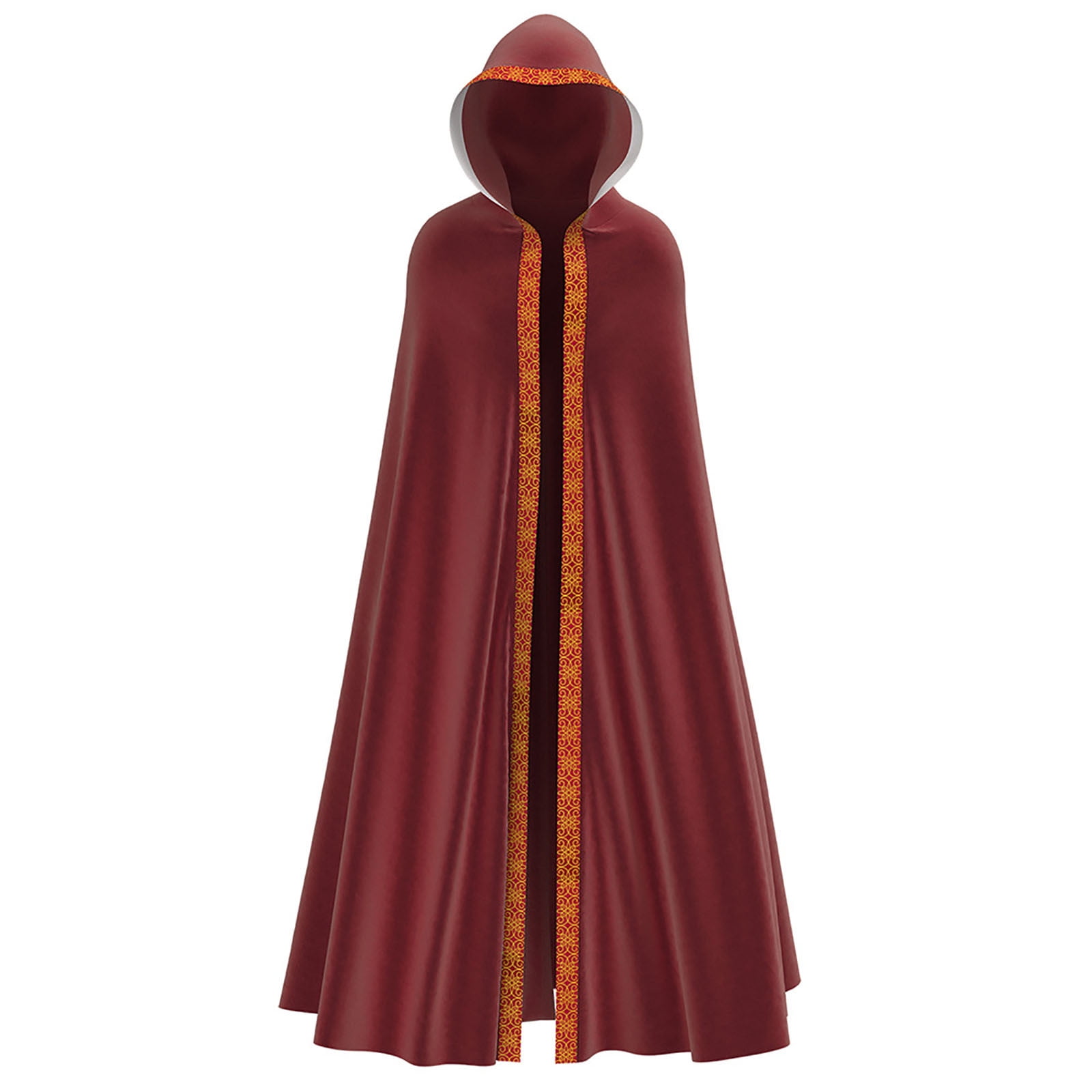 Hvyesh Hooded Renaissance Cape for Men Women Medieval Cloak Halloween ...