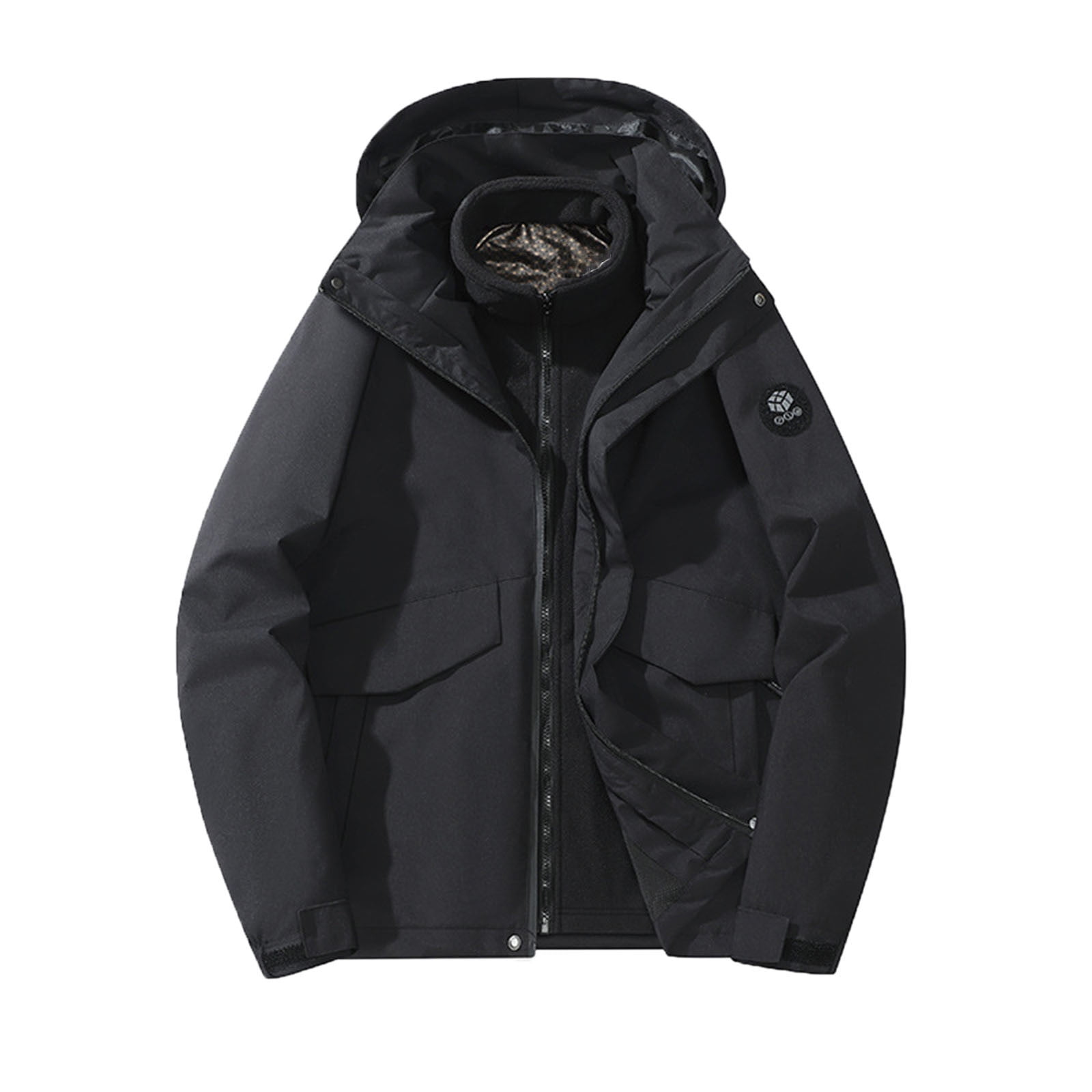 Hvyesh Men Big and Tall 3-in-1 Ski Jacket 2024 Winter Snow Coat ...