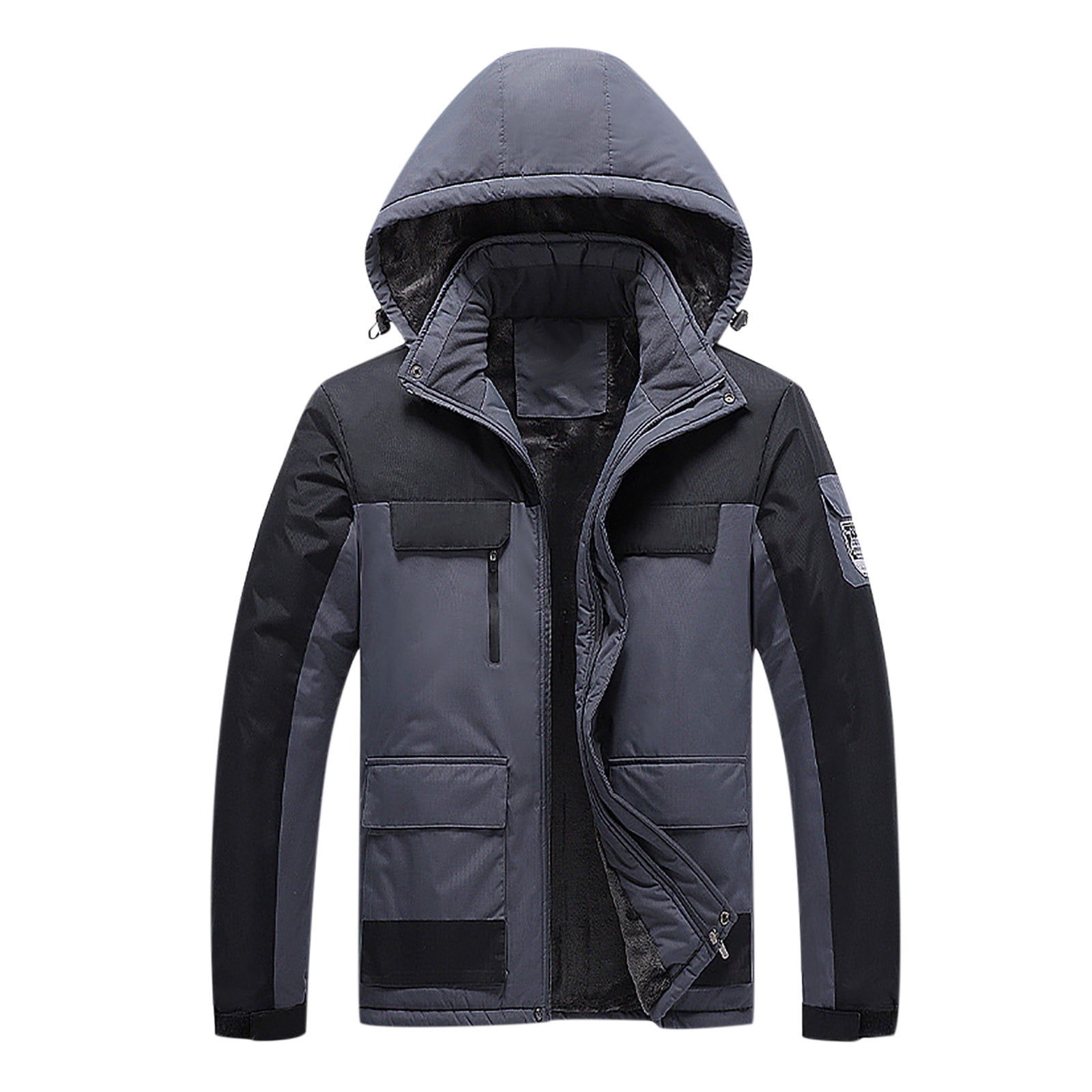 Hvyesh Men Big and Tall Tactical Jacket Winter Snow Ski Jacket ...