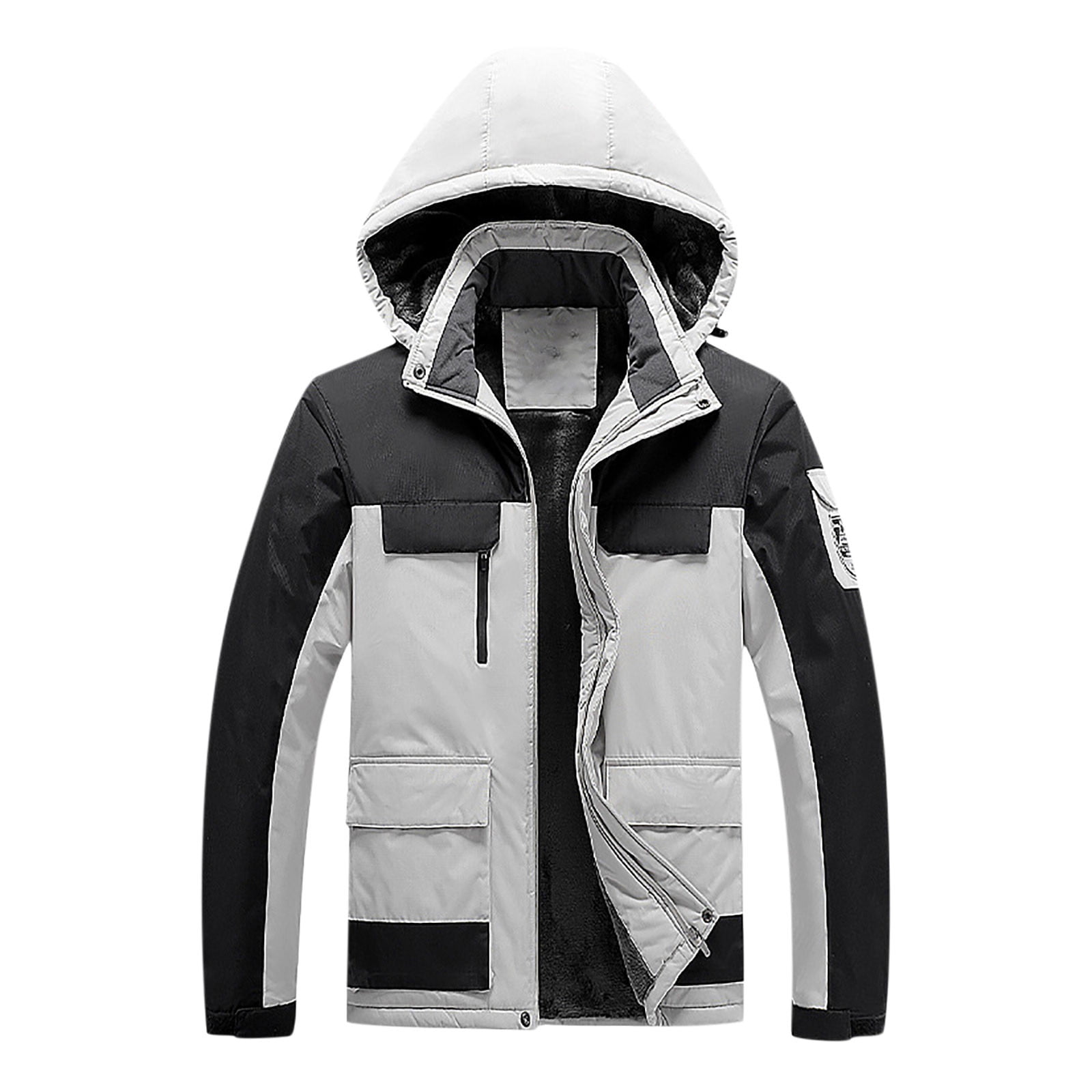 Hvyesh Men Big and Tall Tactical Jacket Winter Snow Ski Jacket ...