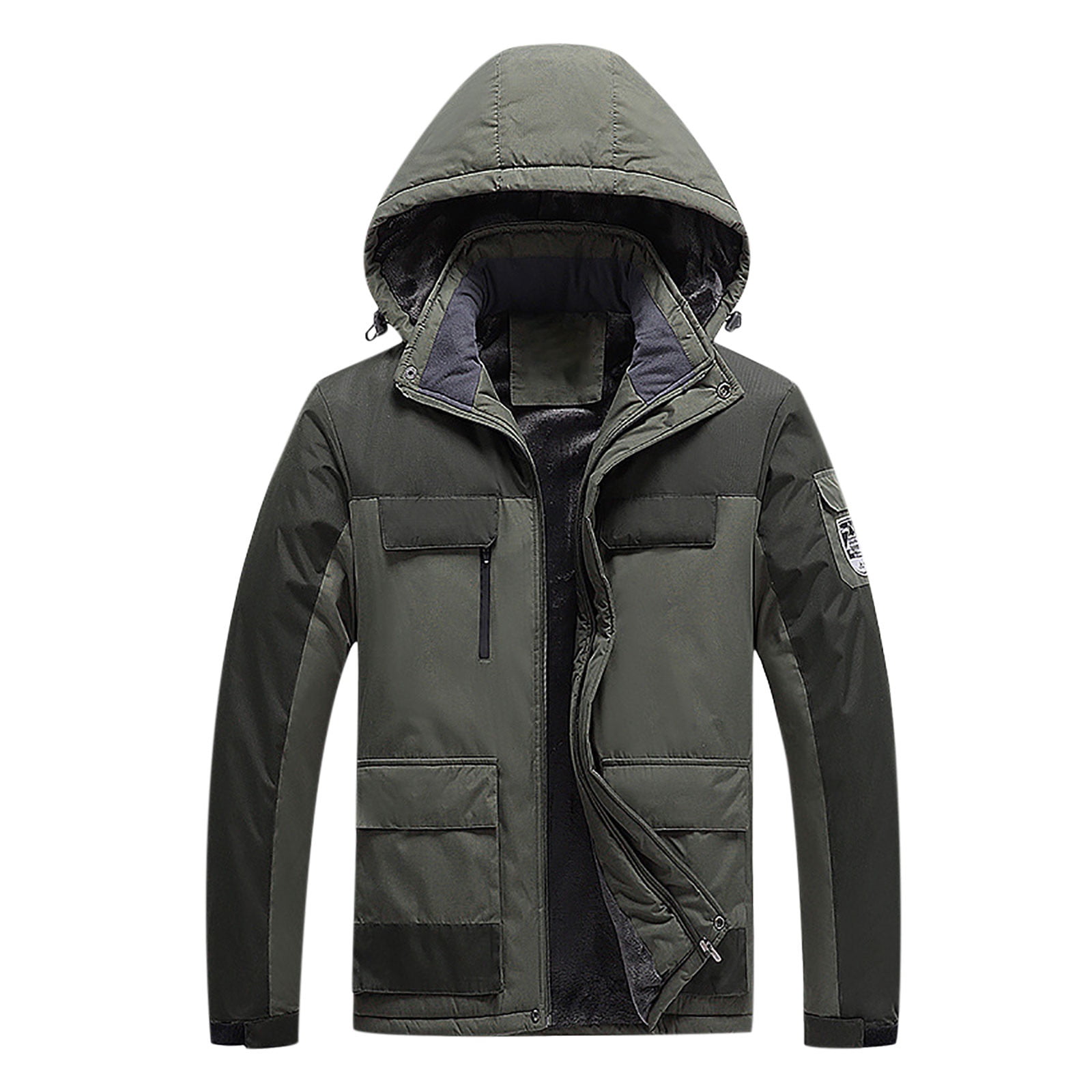 Hvyesh Men Big and Tall Tactical Jacket Winter Snow Ski Jacket ...