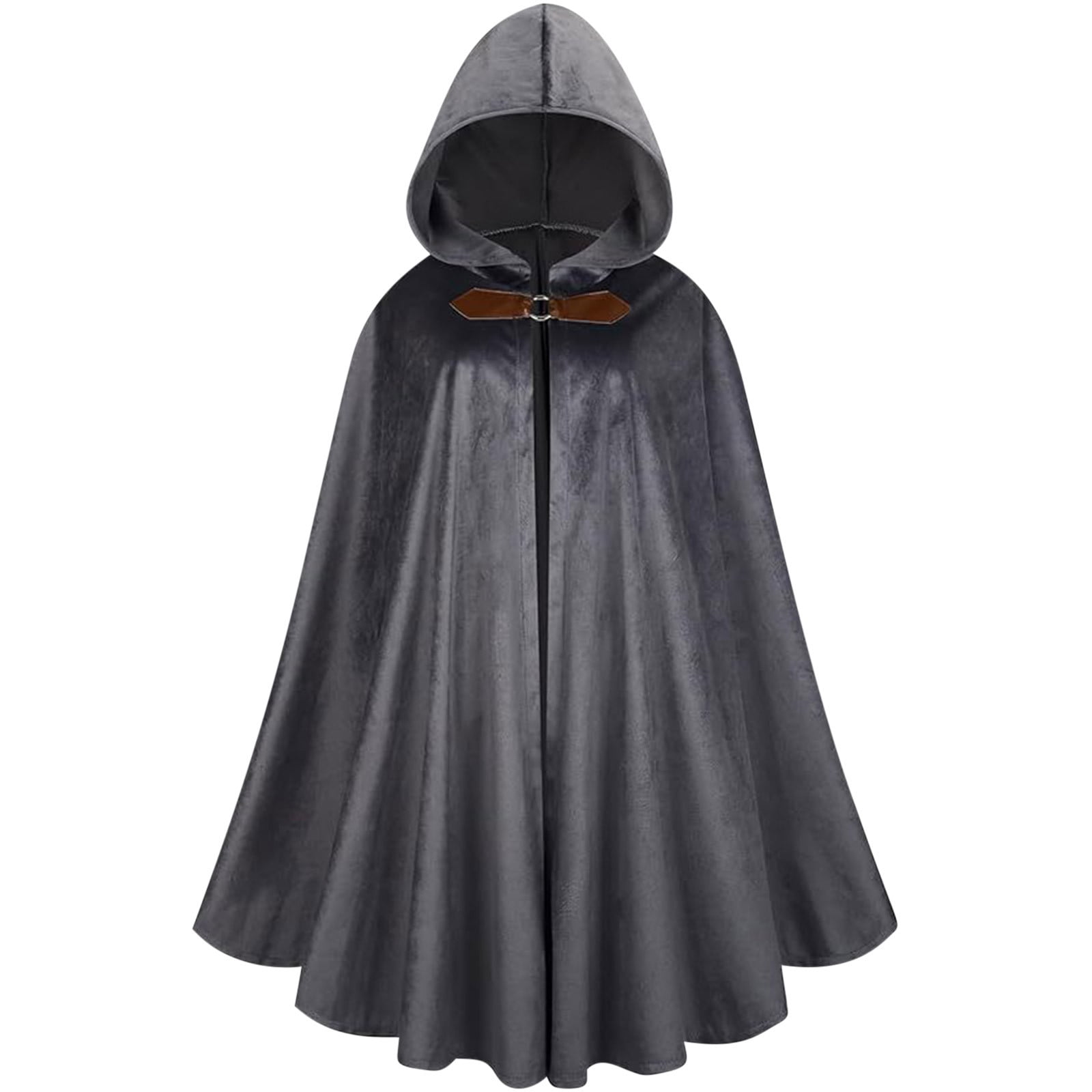 Hvyesh Men Women Hooded Renaissance Cloak Adult Halloween Medieval ...