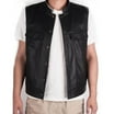 Maxam Medium Buffalo Leather Motorcycle Vest for Men - Stylish, Fuel ...
