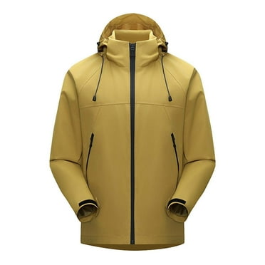 Camel Crown Packable Men's Rain Jacket Waterproof Shell Jacket ...