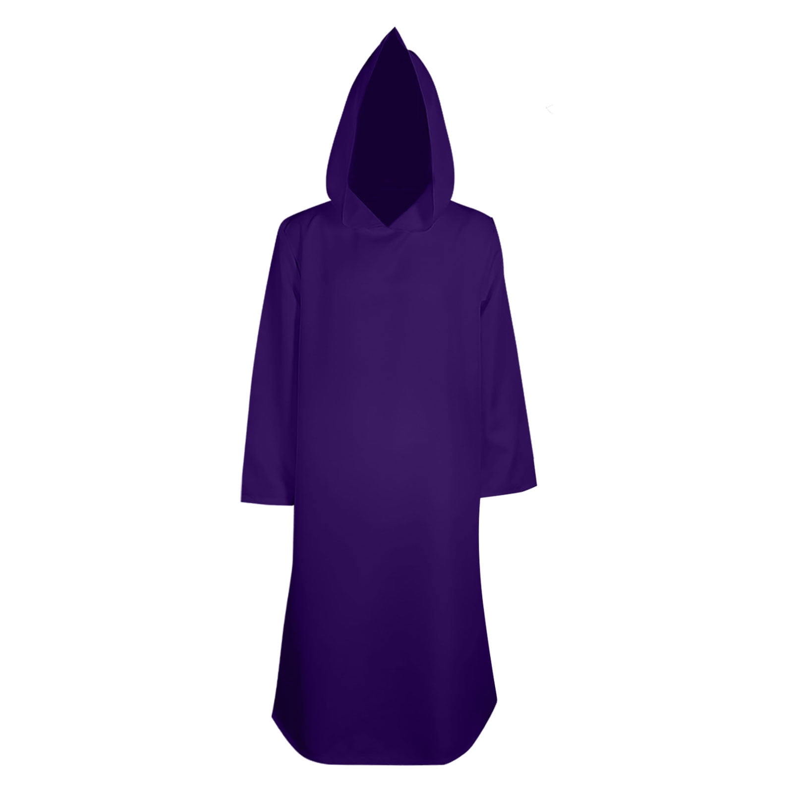 Hvyesh Mens Renaissance Hooded Robe Lightweight Medieval Pullover Long ...