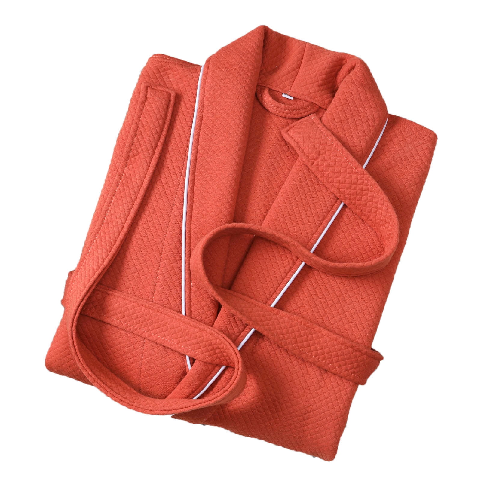 Hvyesh Mens Shawl Collar Bathrobe Spa Robe Thicken Warm Full Length ...