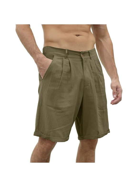 Zipper Pocket Shorts Men