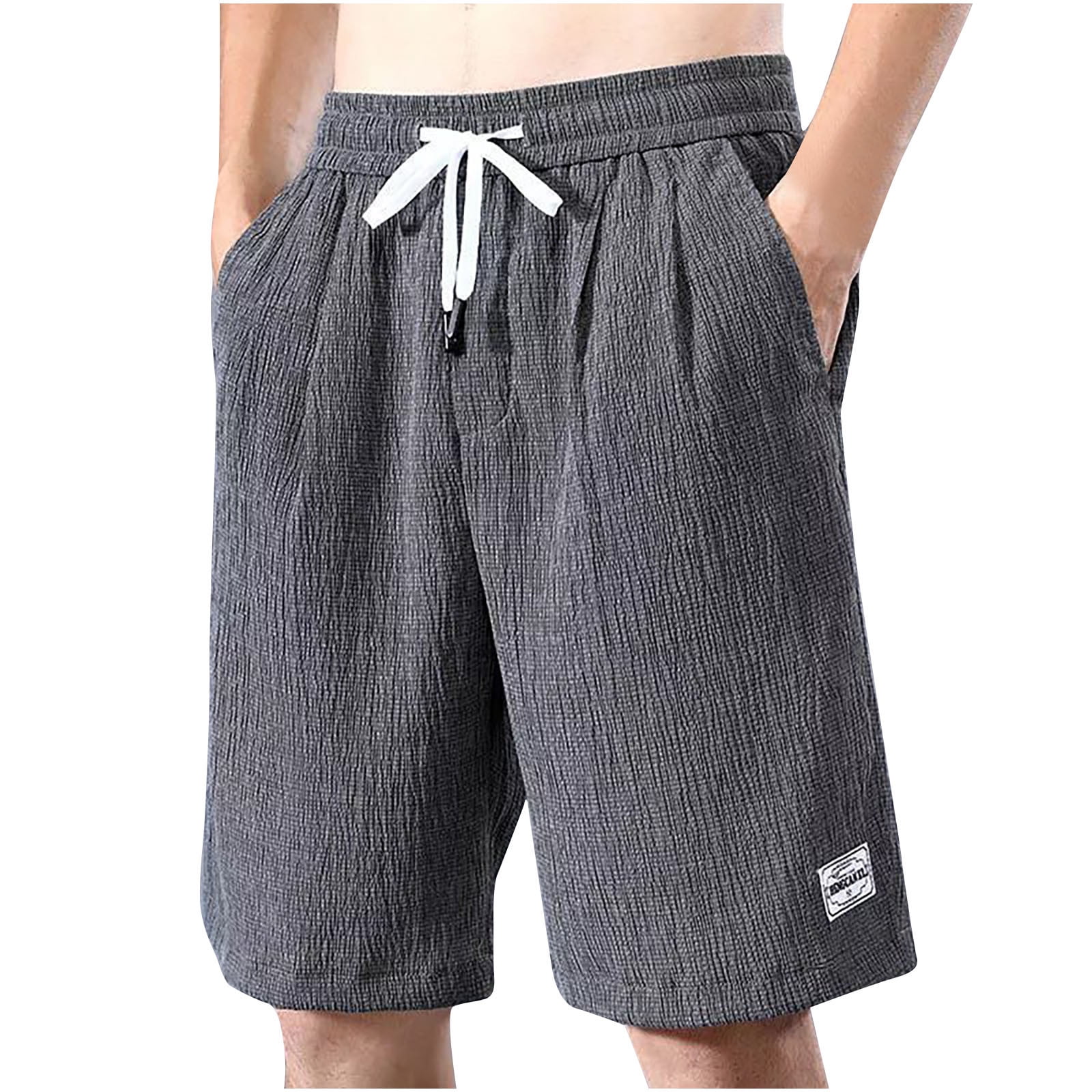 Hvyesh Plus Size Clearance Mens Shorts Big and Tall, Men's Ice Silk ...