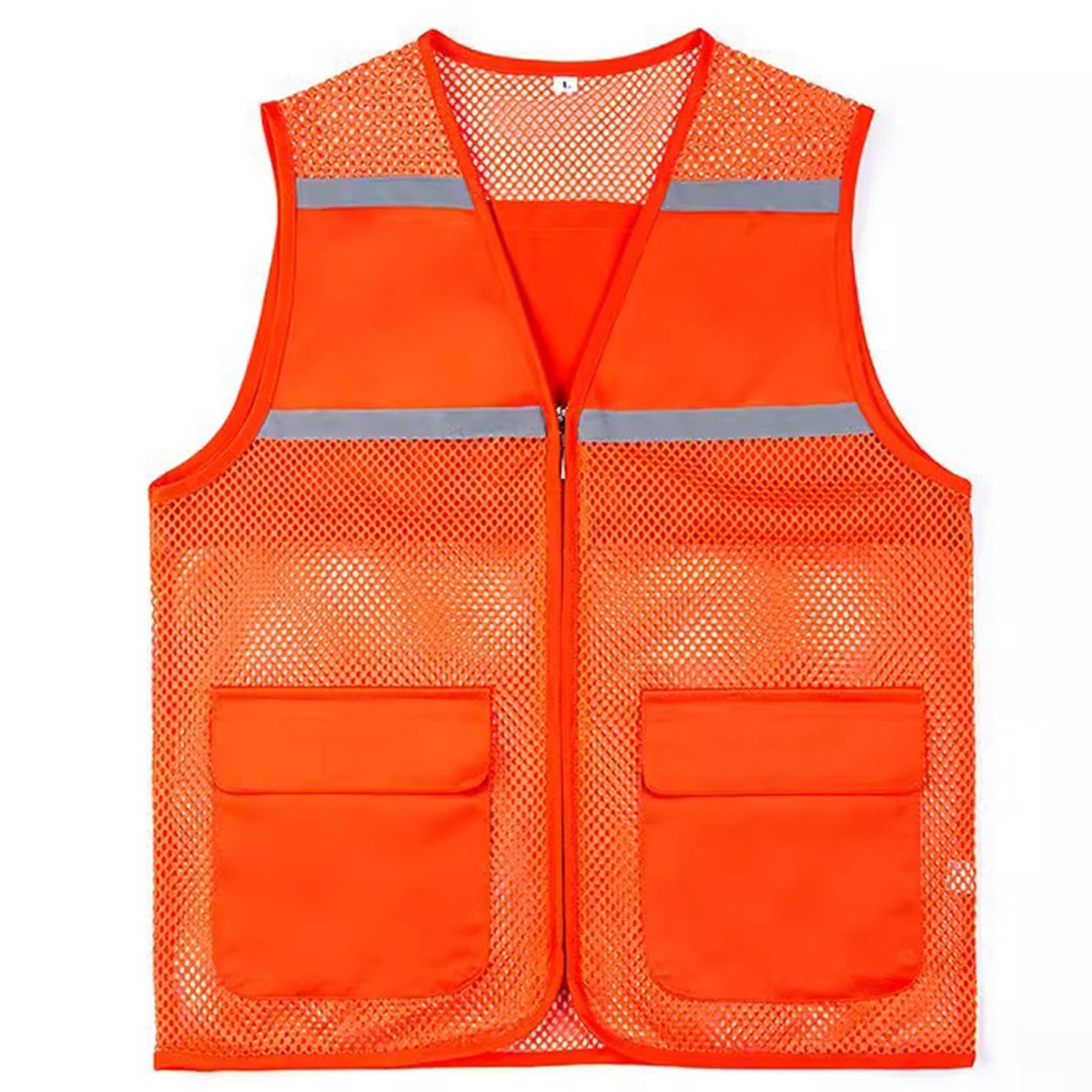 Hvyesh Plus Size Work Vest,Safety Vest for Men and Women Zipper Up ...
