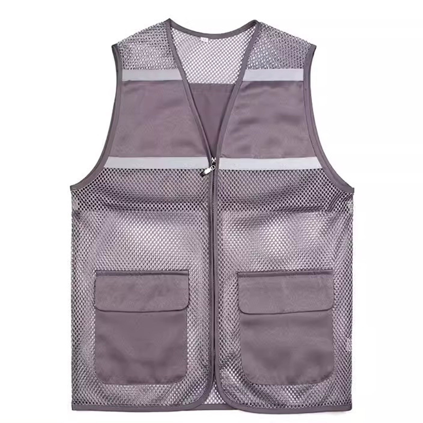 Hvyesh Plus Size Work Vest,Safety Vest for Men and Women Zipper Up ...
