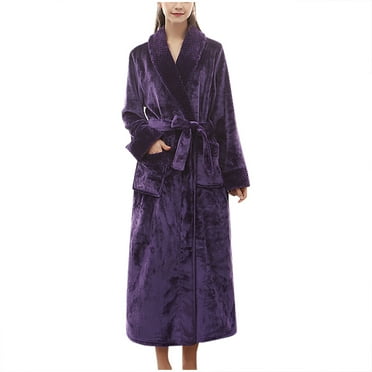 PAVILIA Premium Women's Full Length Plush Soft Robe, Warm Fleece Sherpa ...