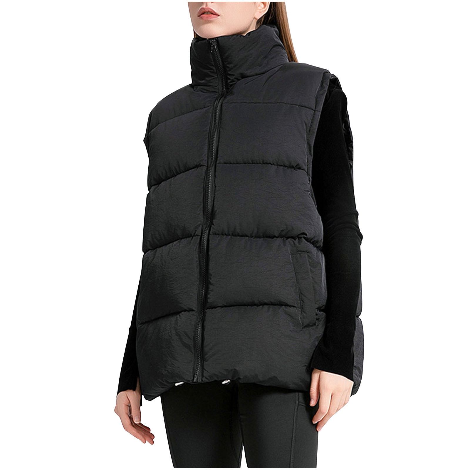 Hvyesh Puffer Vest for Women Sleeveless Padded Coat 2025 Winter Warm ...