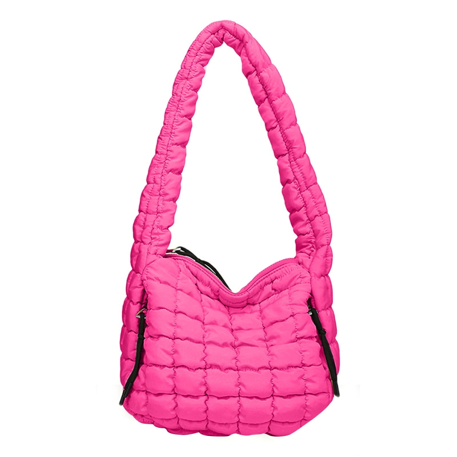 Hvyesh Quilted Puffer Tote Bag Large Crossbody Shoulder Bag with Zipper ...