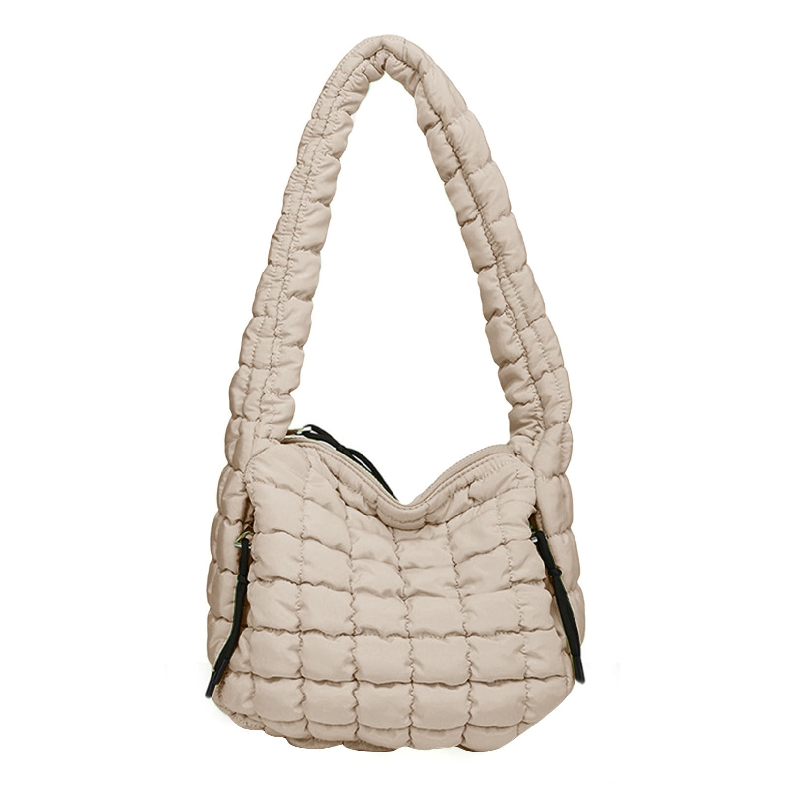 Hvyesh Quilted Puffer Tote Bag Large Crossbody Shoulder Bag with Zipper ...