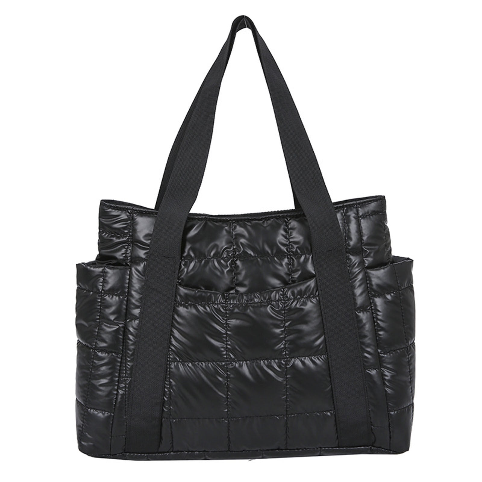 Hvyesh Quilted Tote Bag Large Quilted Carryall Puffer Shoulder Bag ...