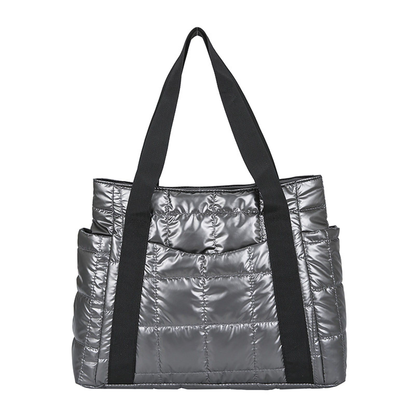 Hvyesh Quilted Tote Bag Large Quilted Carryall Puffer Shoulder Bag ...