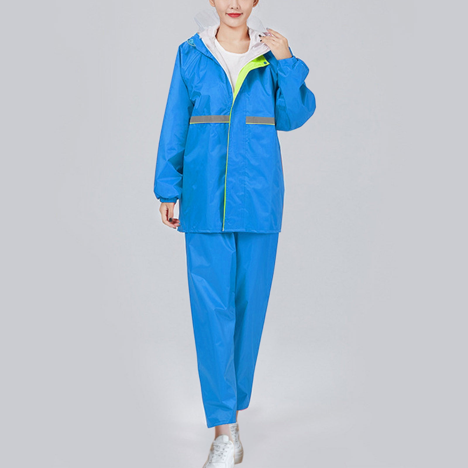 Hvyesh Rain Suits for Men Women Waterproof, Breathable Rain Coats with ...