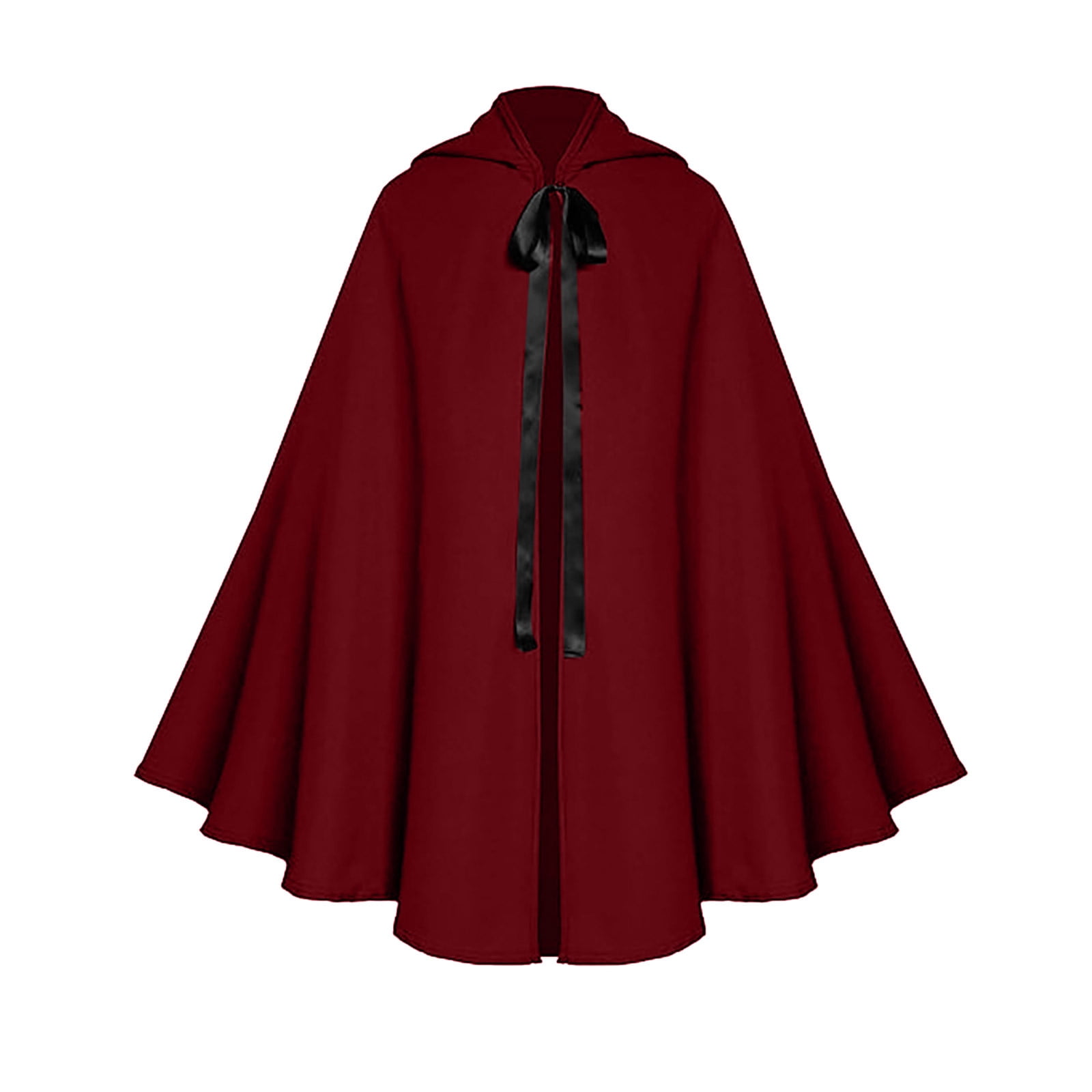 Hvyesh Renaissance Hooded Cloak Men Women Medieval Cape with Hood ...
