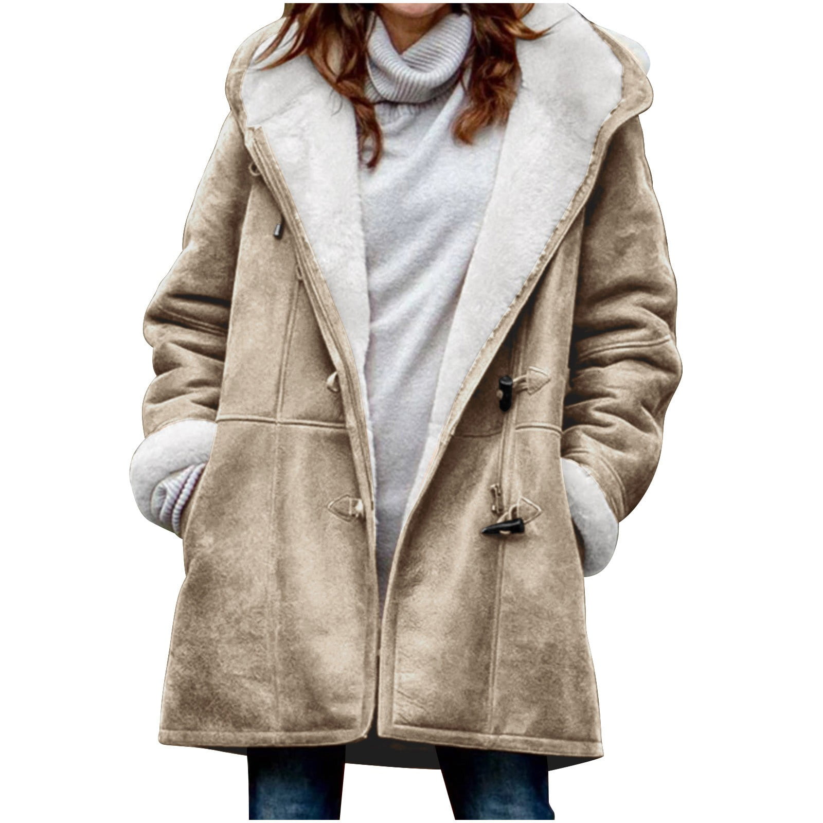 Hvyesh Winter Coats for Women Warm Fleece Lined Jackets 2025 Trendy ...